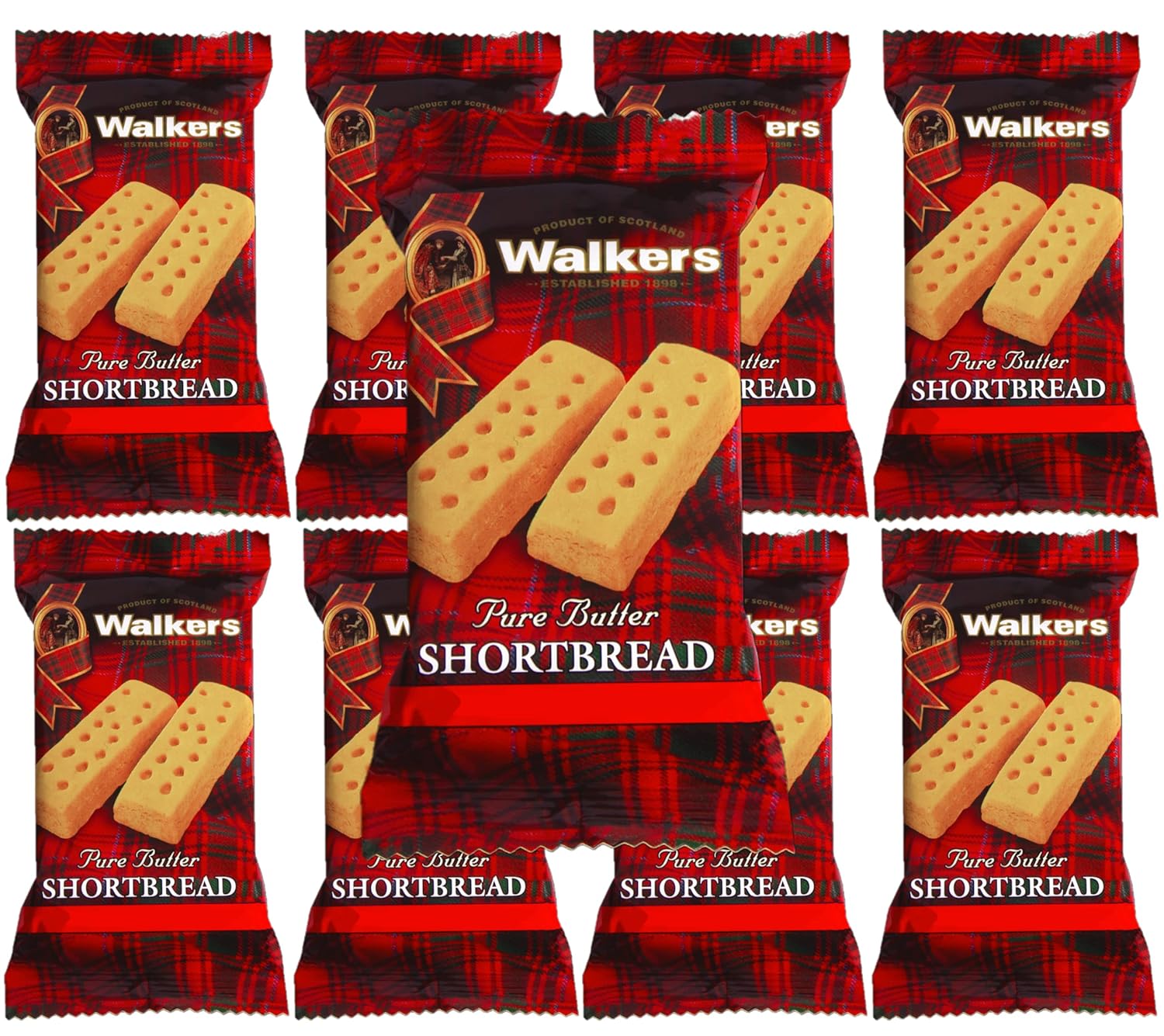 Amazon.com: Walker's Pure Butter Shortbread Cookies, 1.4oz Packages ...