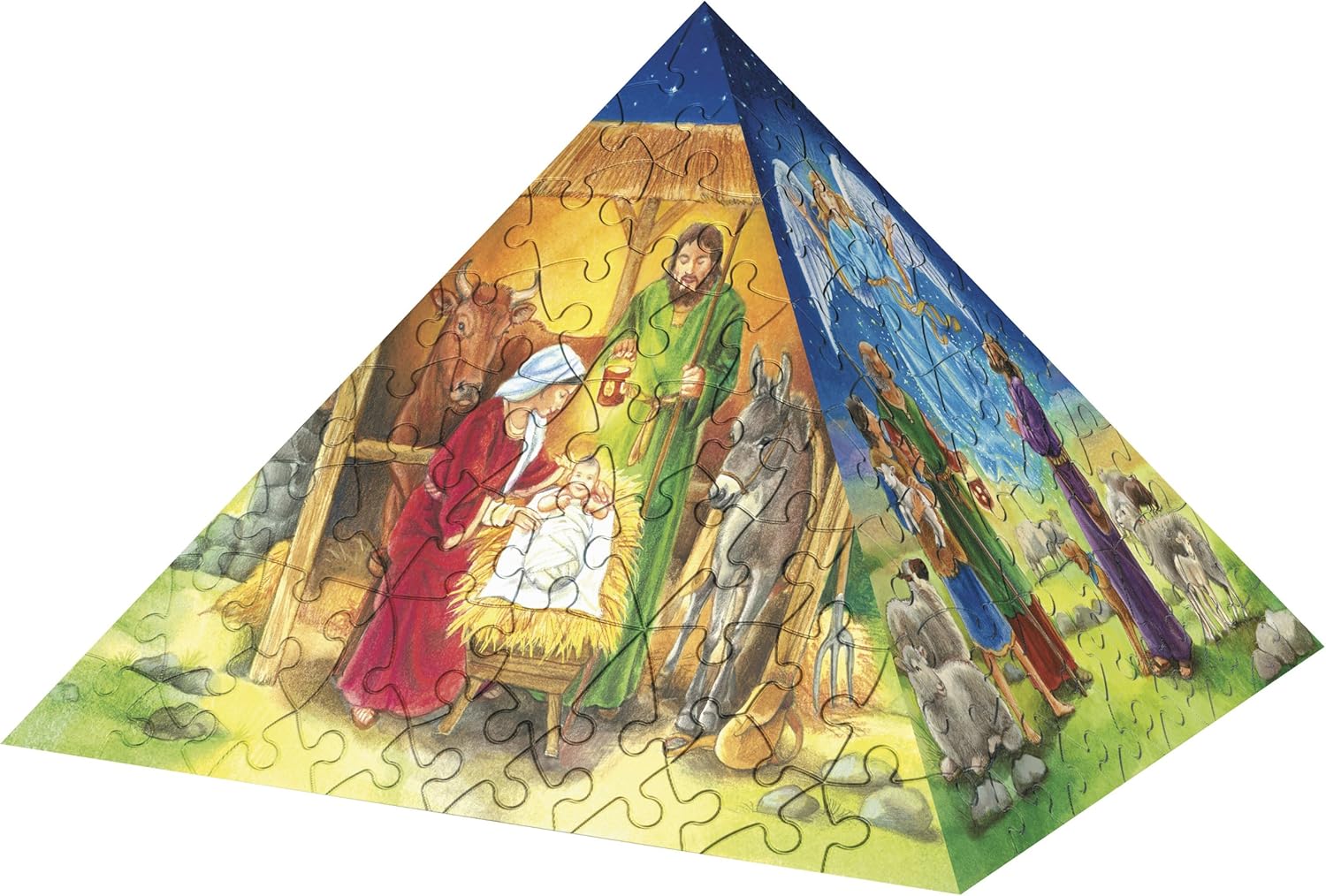 Ravensburger Christmas Story Puzzlepyramid Puzzle (240-Piece) : Amazon ...