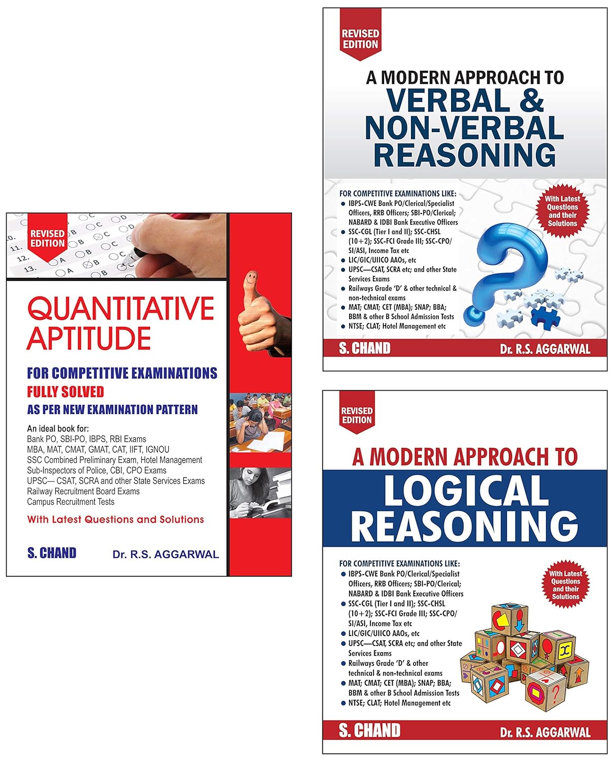 Buy COMBO PACK OF 3 BOOKS (A Modern Approach To Verbal And Non- Verbal ...