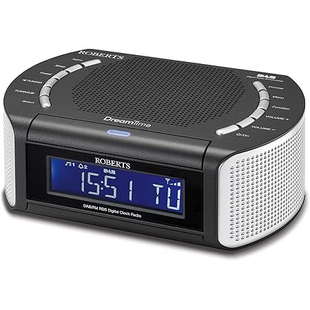 Roberts Dreamtime DAB/FM RDS Digital Clock Radio with Dual Alarm ...