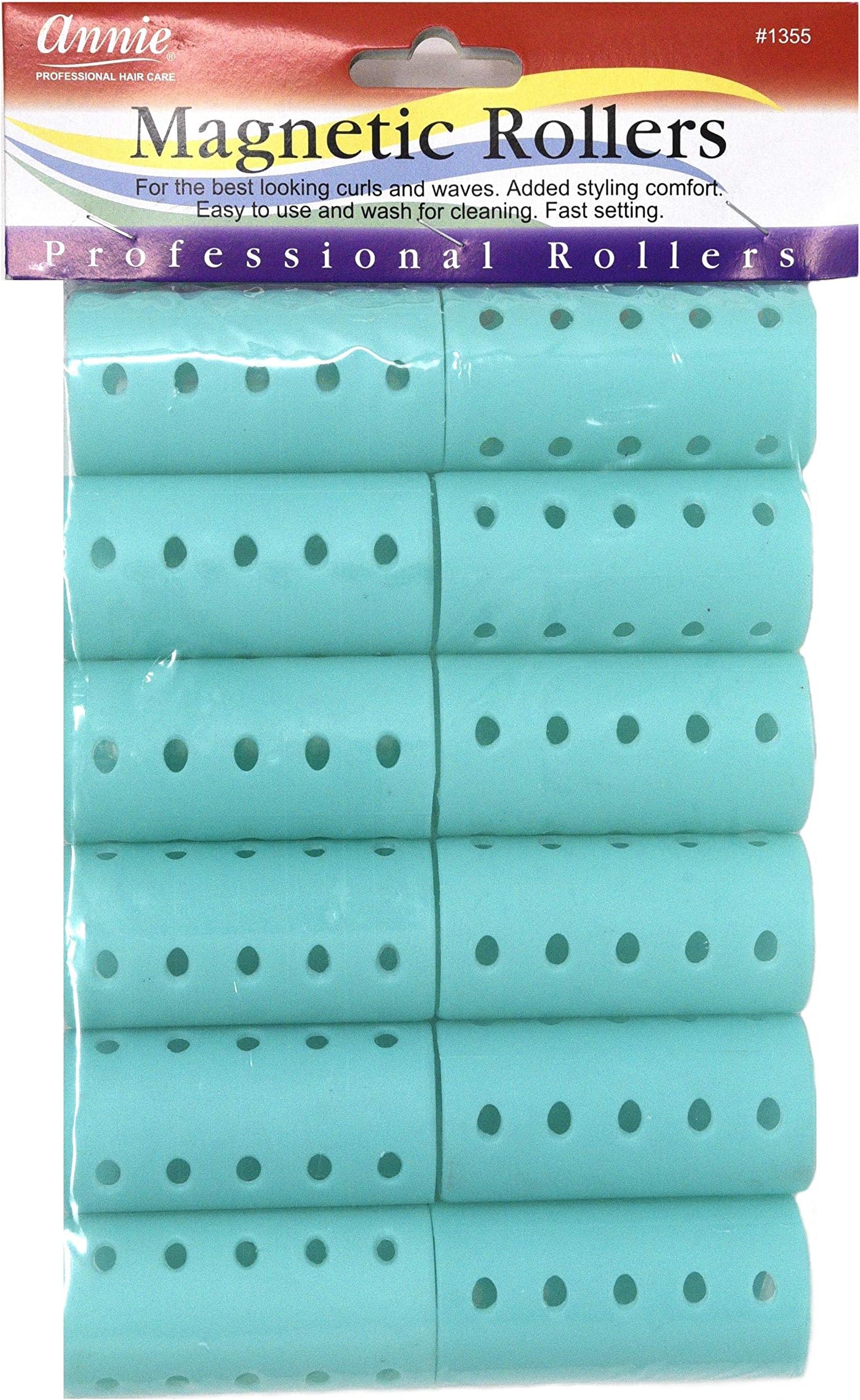 Amazon.com : Annie Magnetic Rollers 12 Count Yellow 7/8" #1353 : Beauty ...