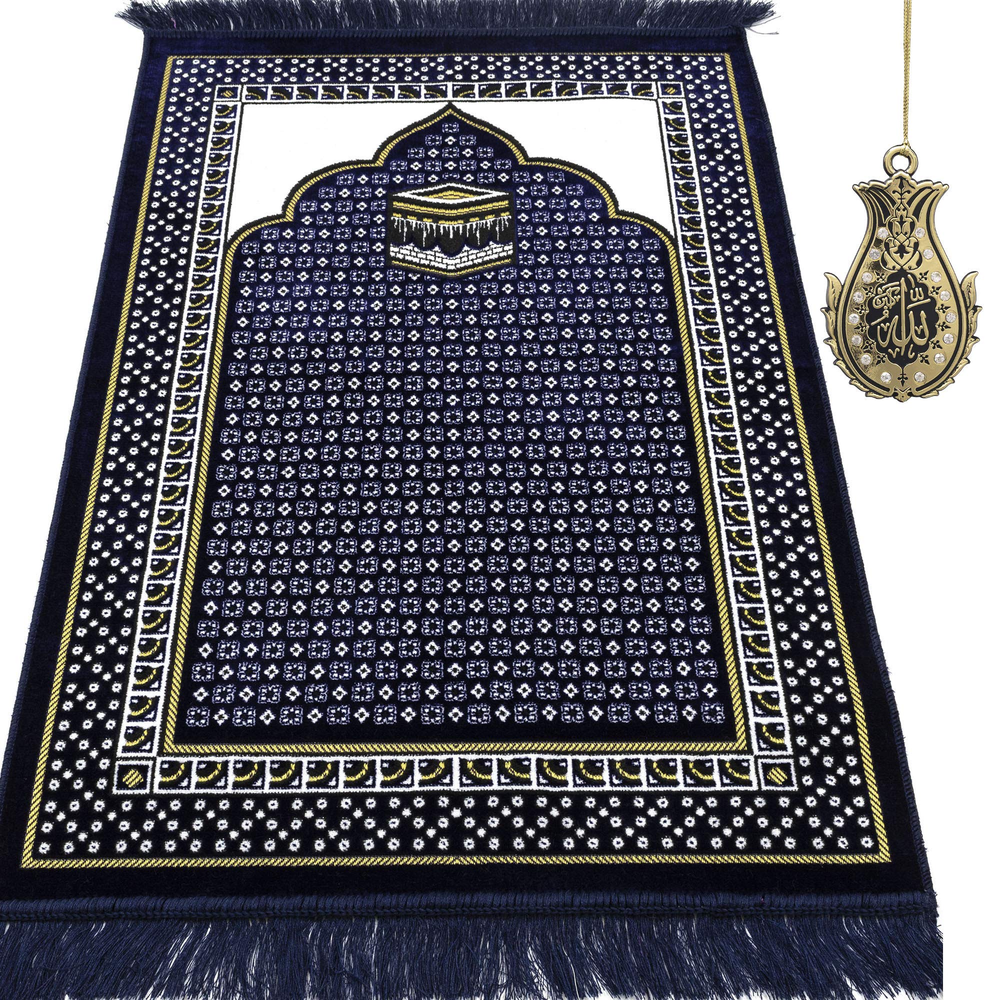 Buy Modeurkish Islamic Prayer Rug - Thin & Lightweight Velvet Praying ...