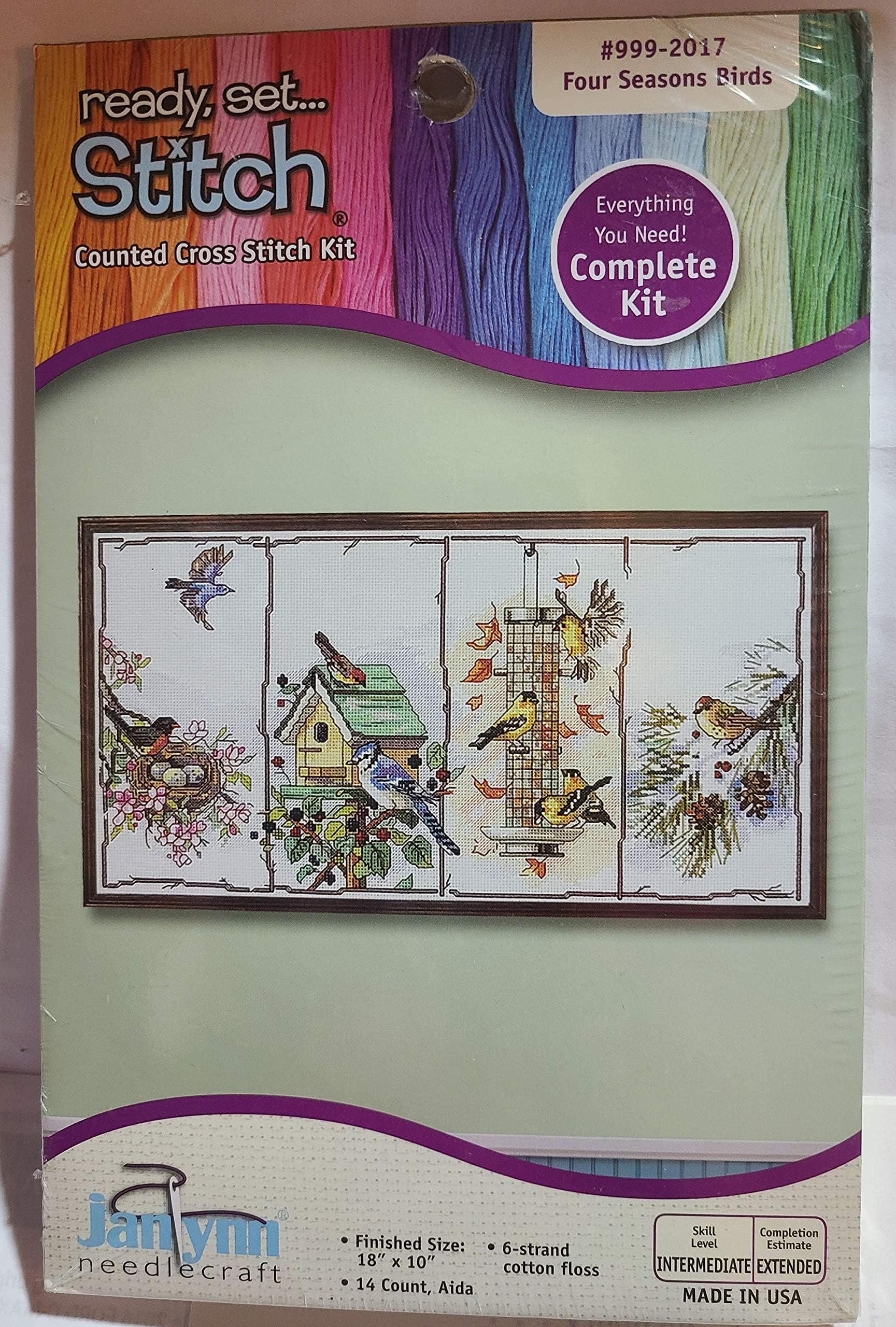 Amazon.com: Janlynn Counted Cross Stitch Kit, The Lord's Prayer, Blue ...