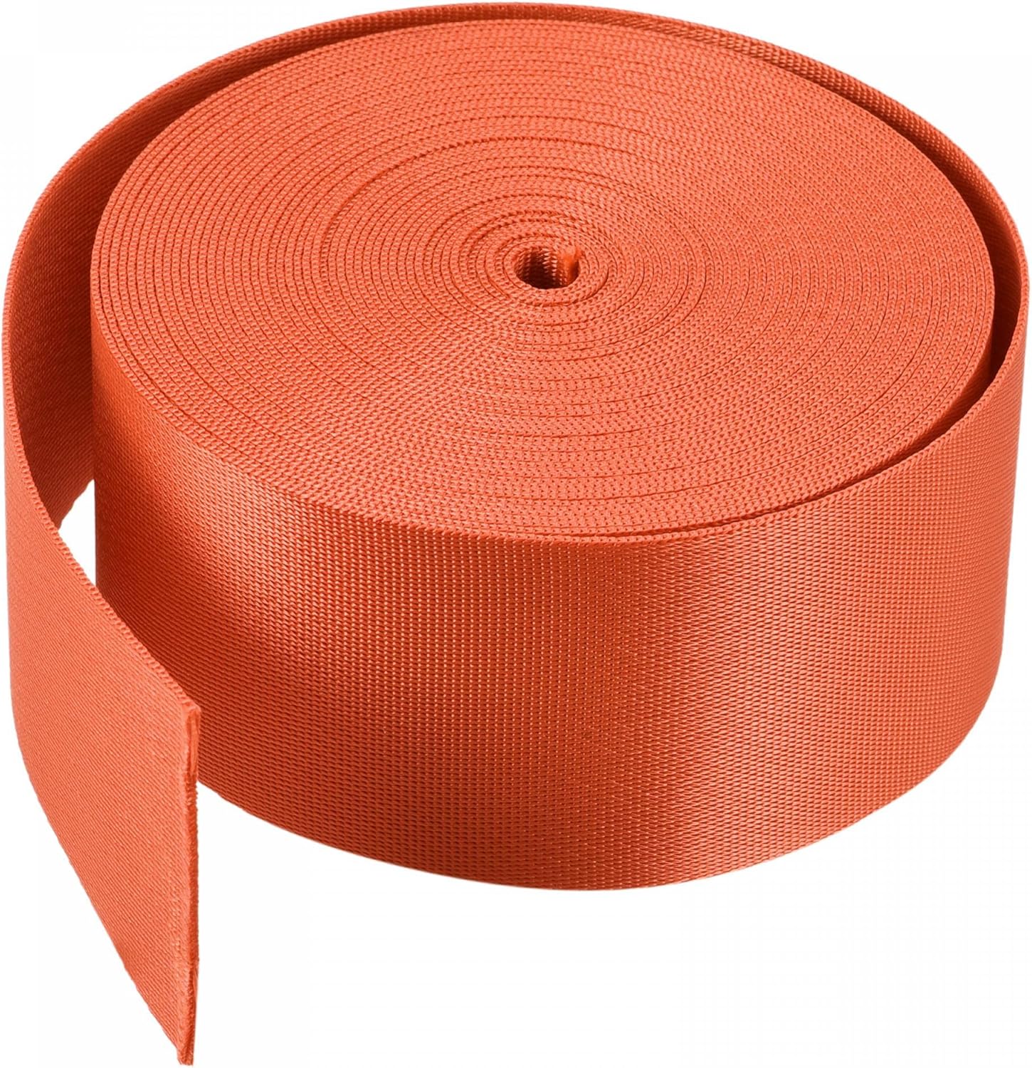 sourcing map Flat Nylon Webbing Strap 2 Inch 10 Yards Orange for ...