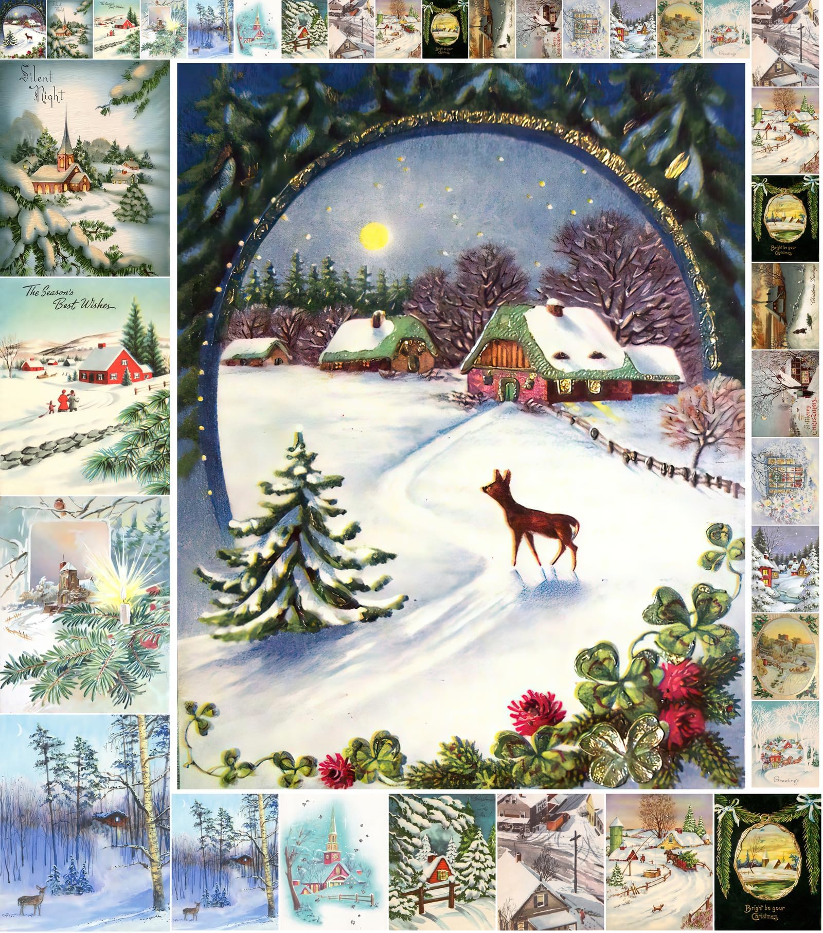 Amazon.com : Watersay 20 Pcs Decoupage Paper 8.3"x11.2" Christmas ...