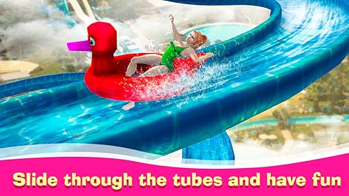 Water Park Slide: Uphill Rush | Extreme Water Slide Amusement Park ...