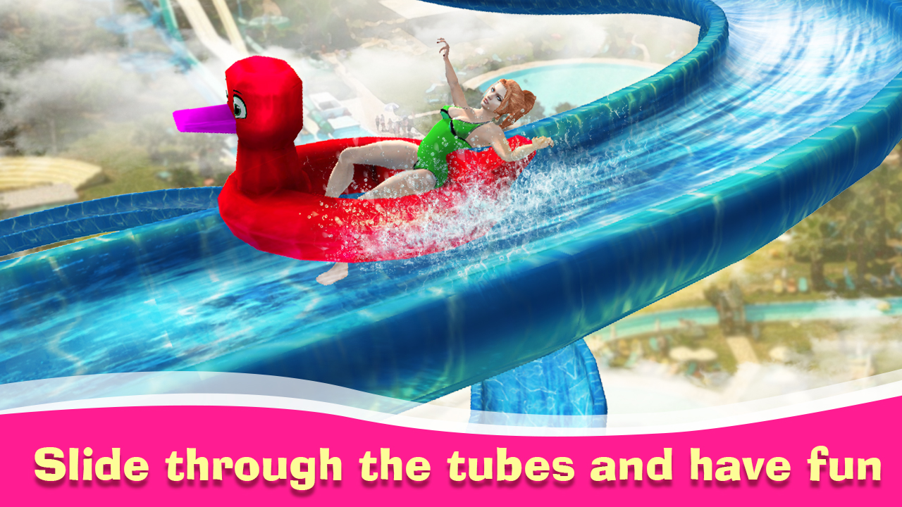 Water Park Slide: Uphill Rush | Extreme Water Slide Amusement Park ...
