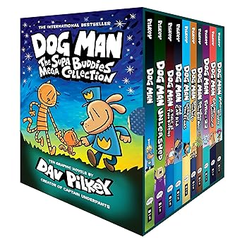 Dog Man: The Supa Buddies Mega 10 Book Collection: Dav Pilkey ...