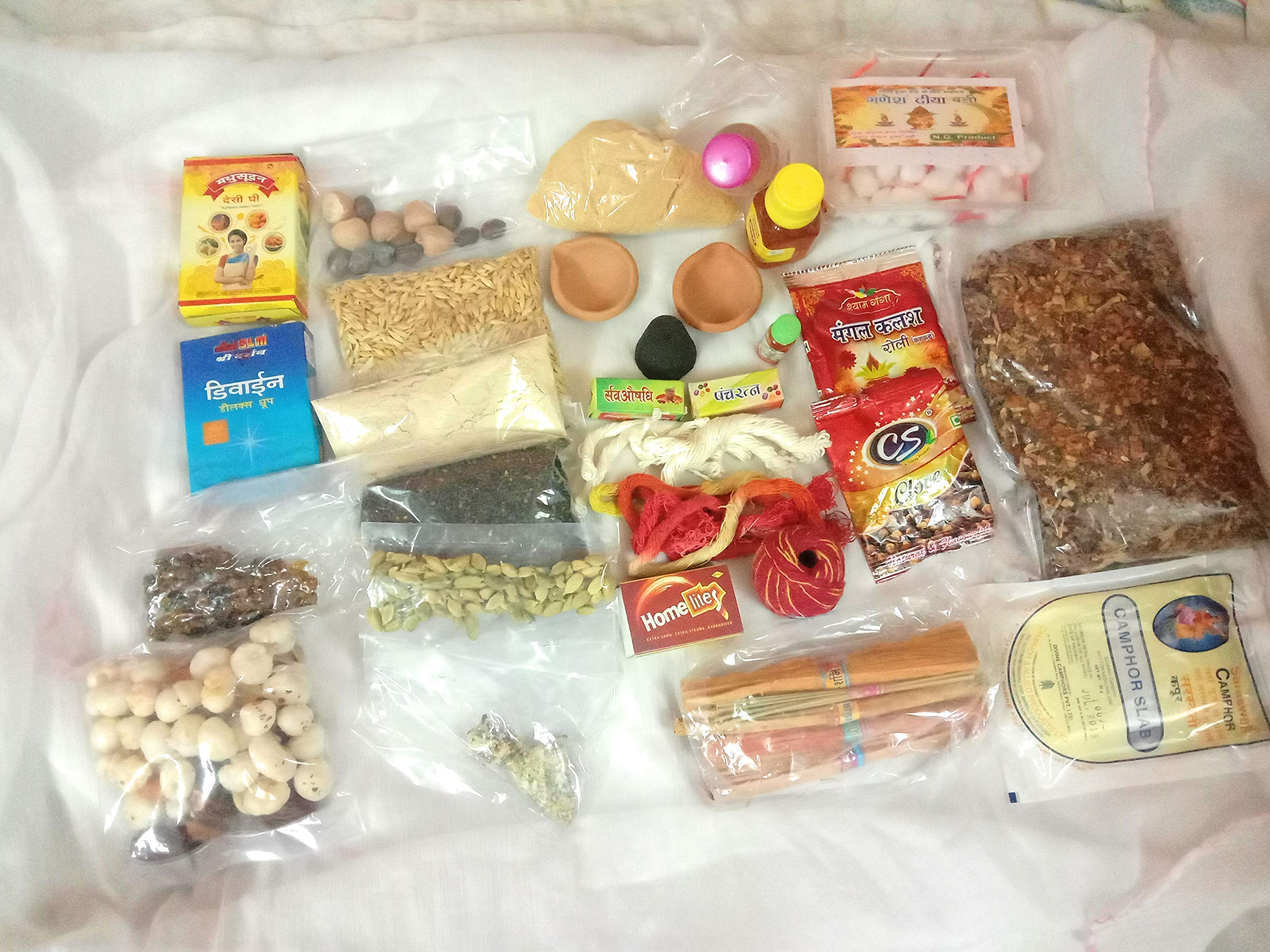 Buy Divine Hawan and Pooja Samagri Kit (28 Items Combo)||griha pravesh ...