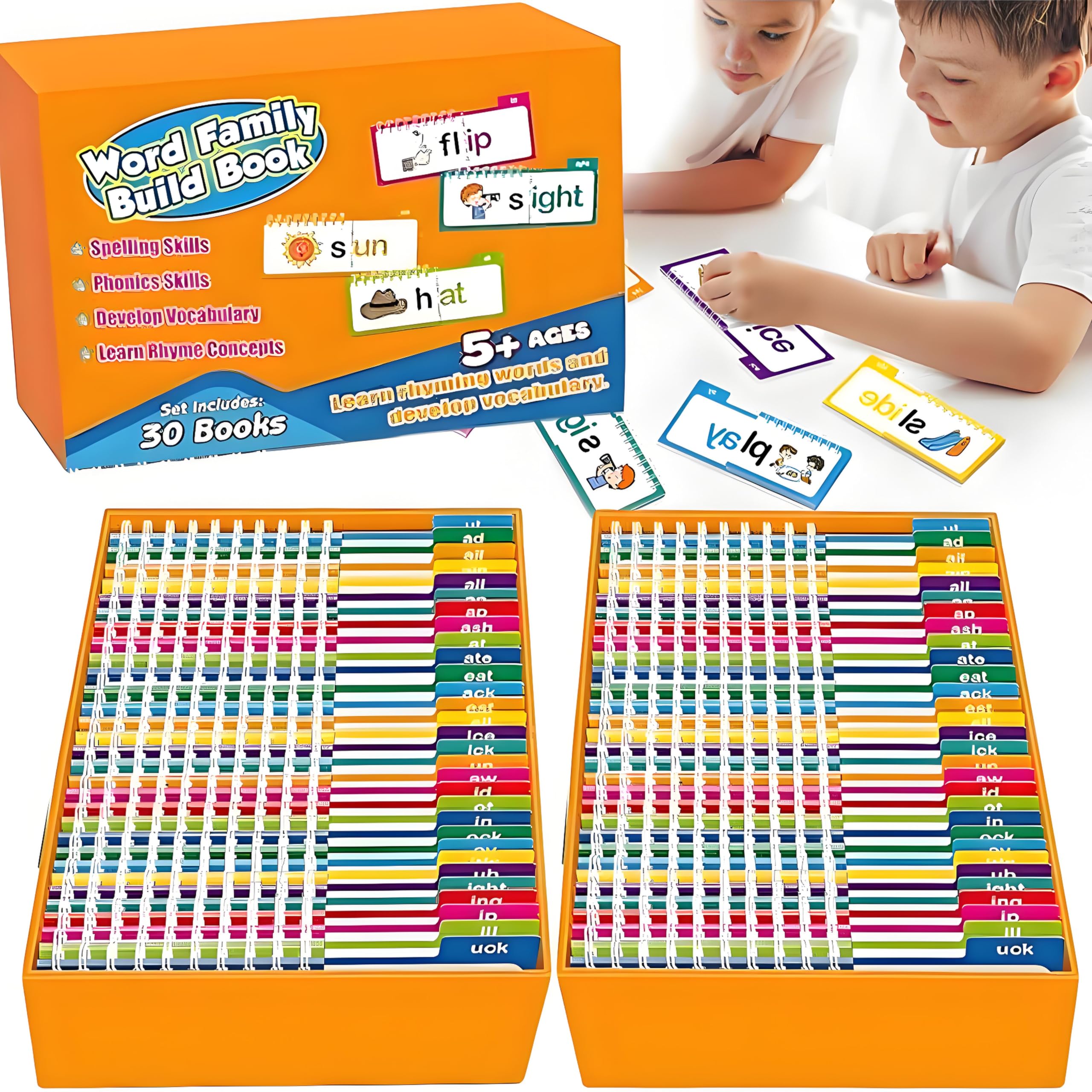 Reading Games For Kids Flip Book Word Family Flip Books For ...