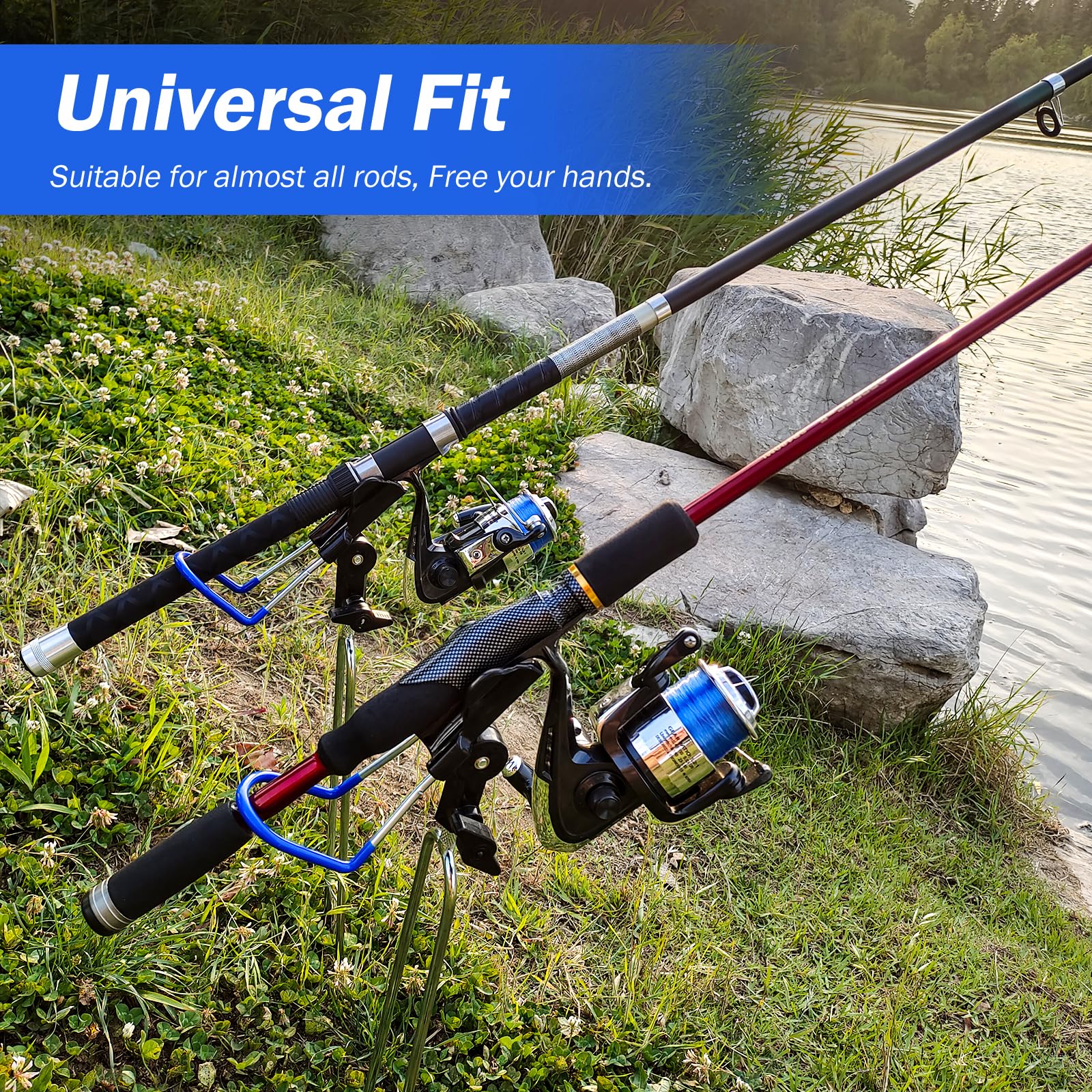 Stainless Steel Fishing Pole Holders For Ground Beach Stedan 2-Pack ...