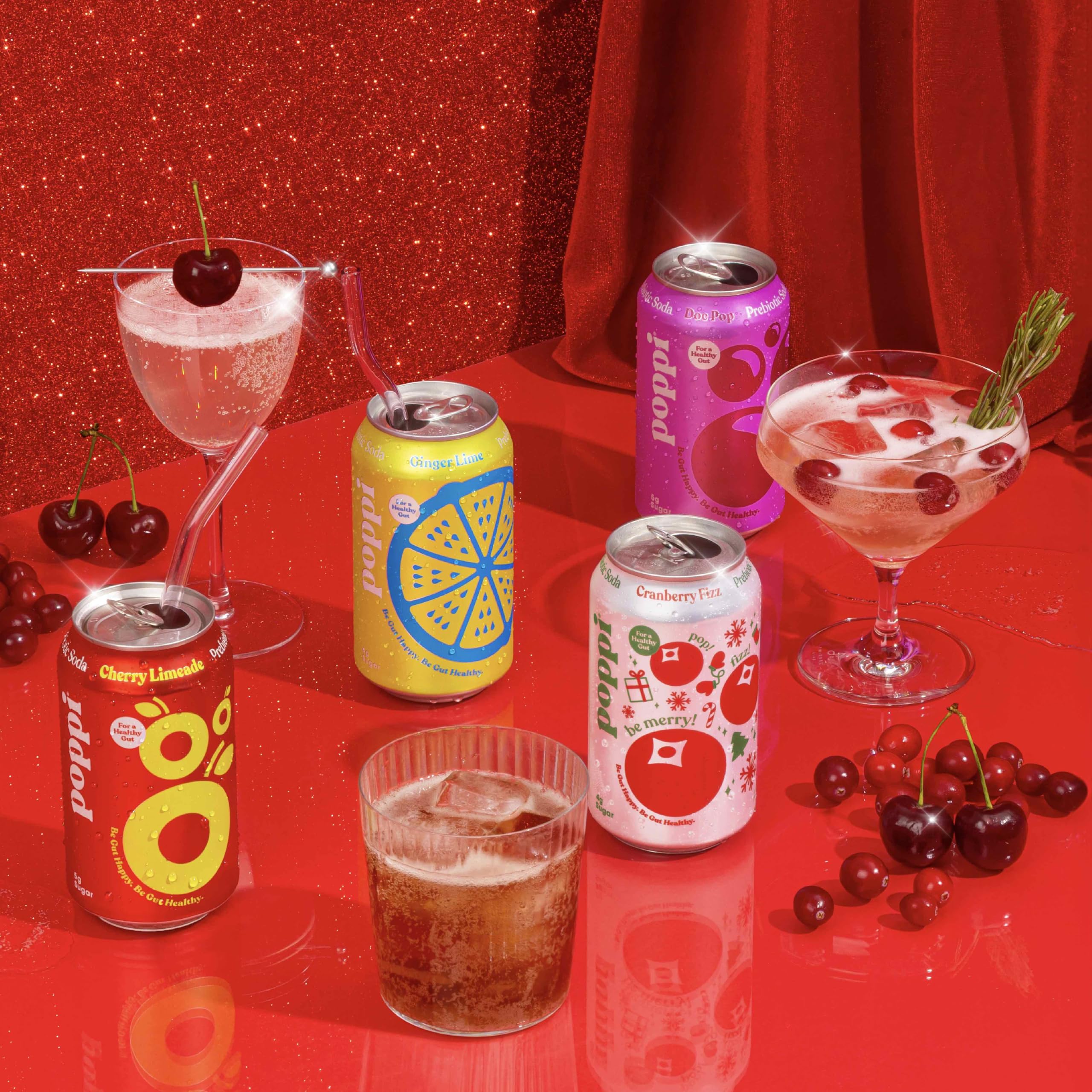 Snapklik.com : POPPI Sparkling Prebiotic Soda w/Gut Health, Beverages w/Apple Cider Vinegar ...