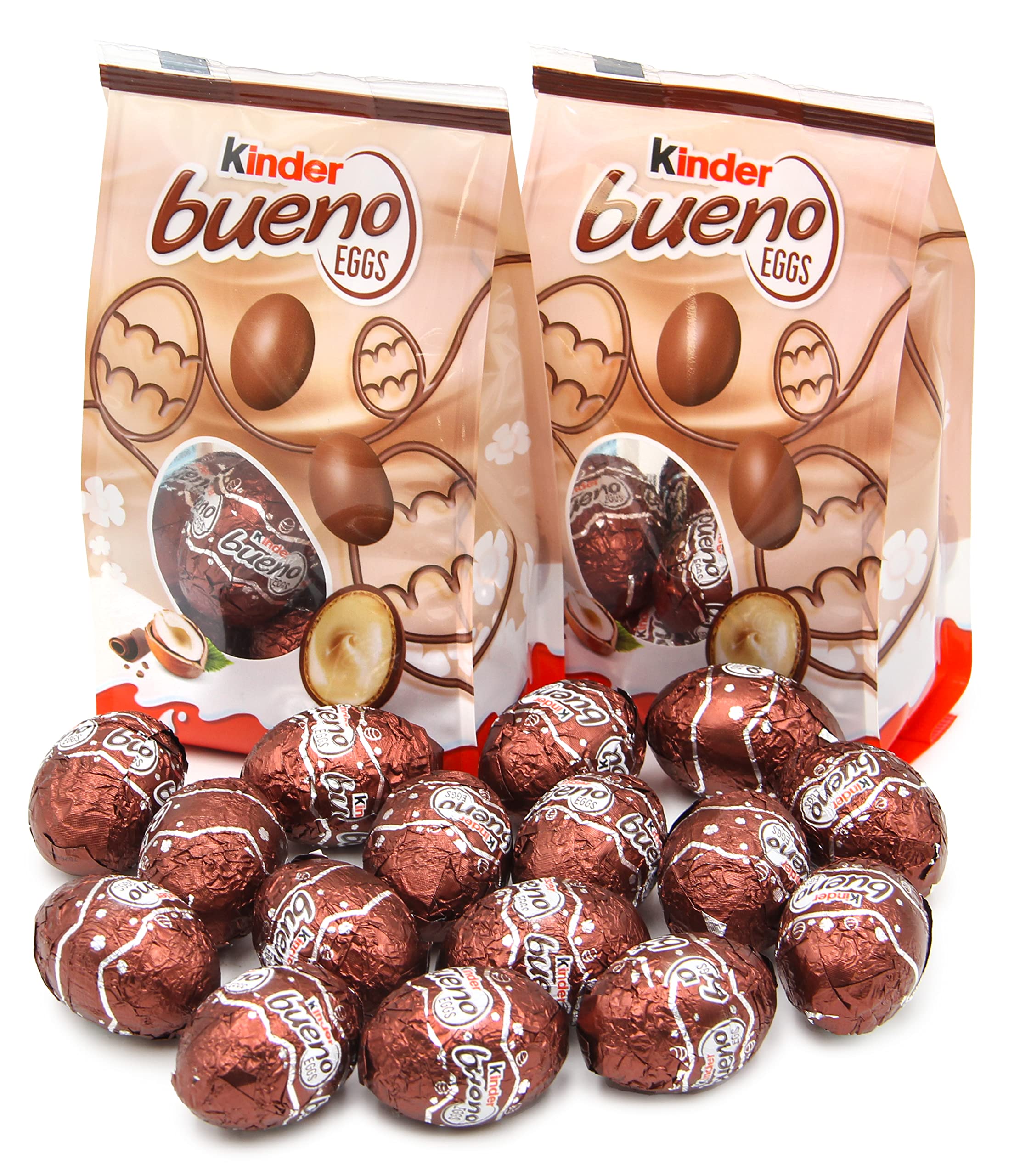 Easter 2023 - Kinder Bueno Milk Chocolate Mini Eggs Bag 80g (Pack of 2 ...