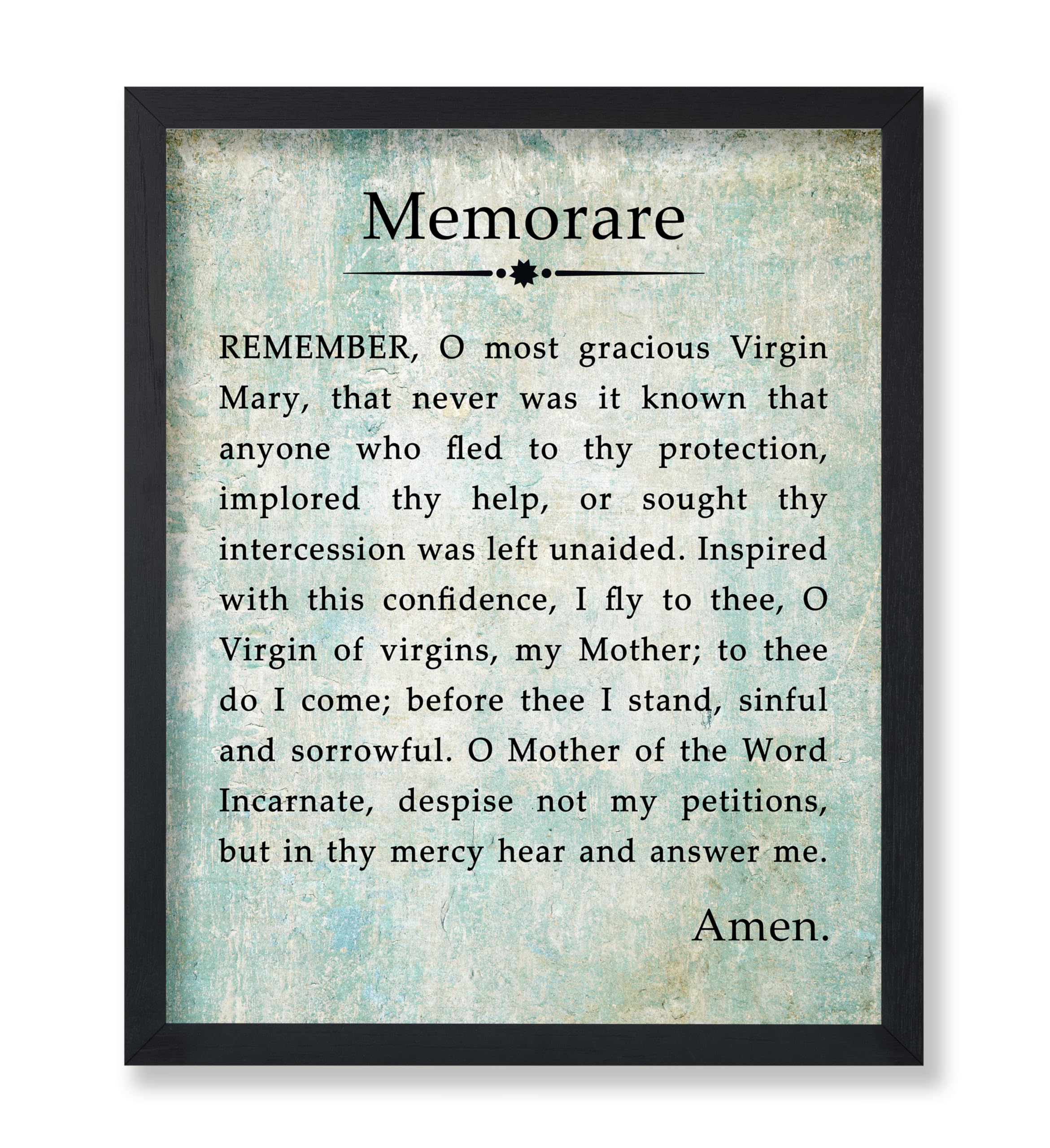 Amazon.com: Poster Master Memorare Poster - Memorare Prayer Print ...