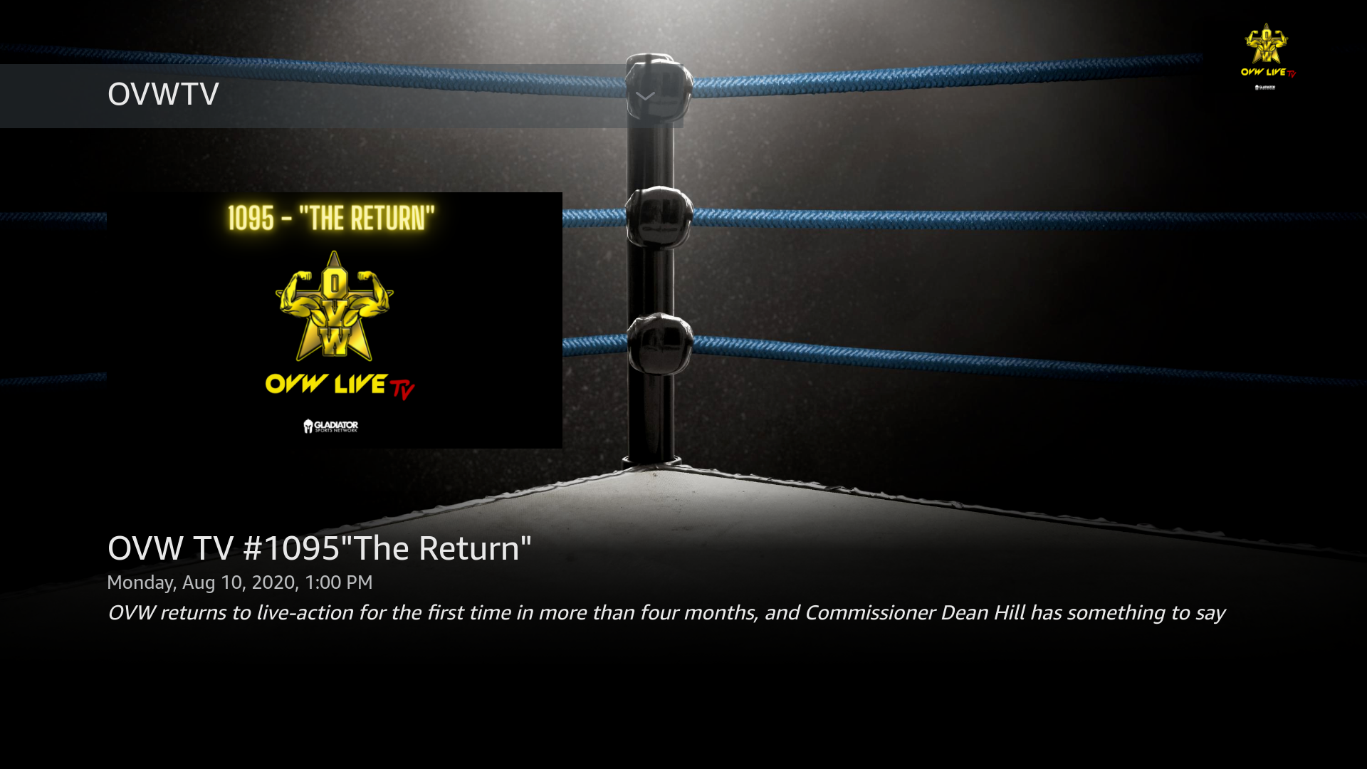OVW WRESTLING TV - App on Amazon Appstore