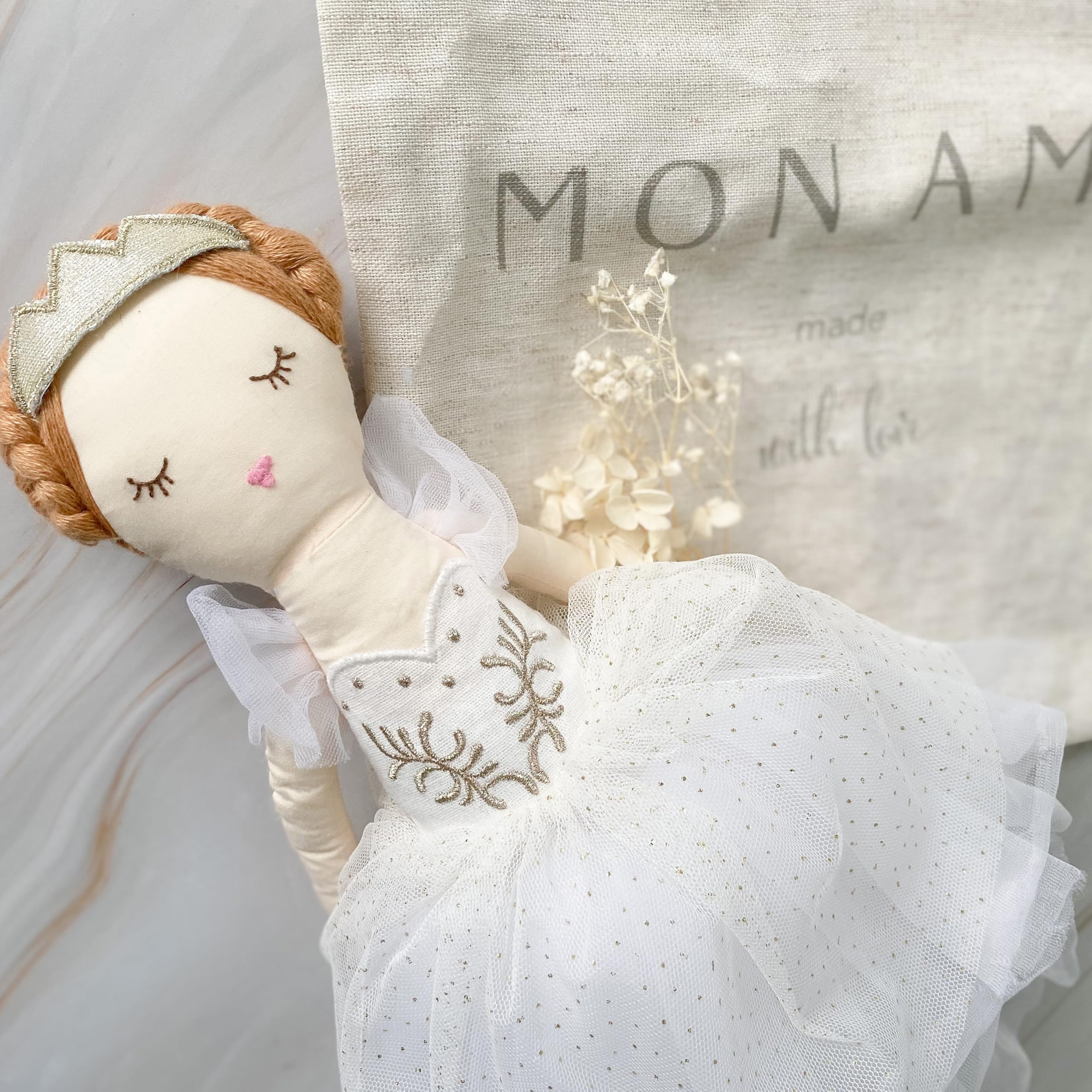 MON AMI Natalia The Prima Ballerina Soft Doll 22/56cm | Plush Ballerina ...
