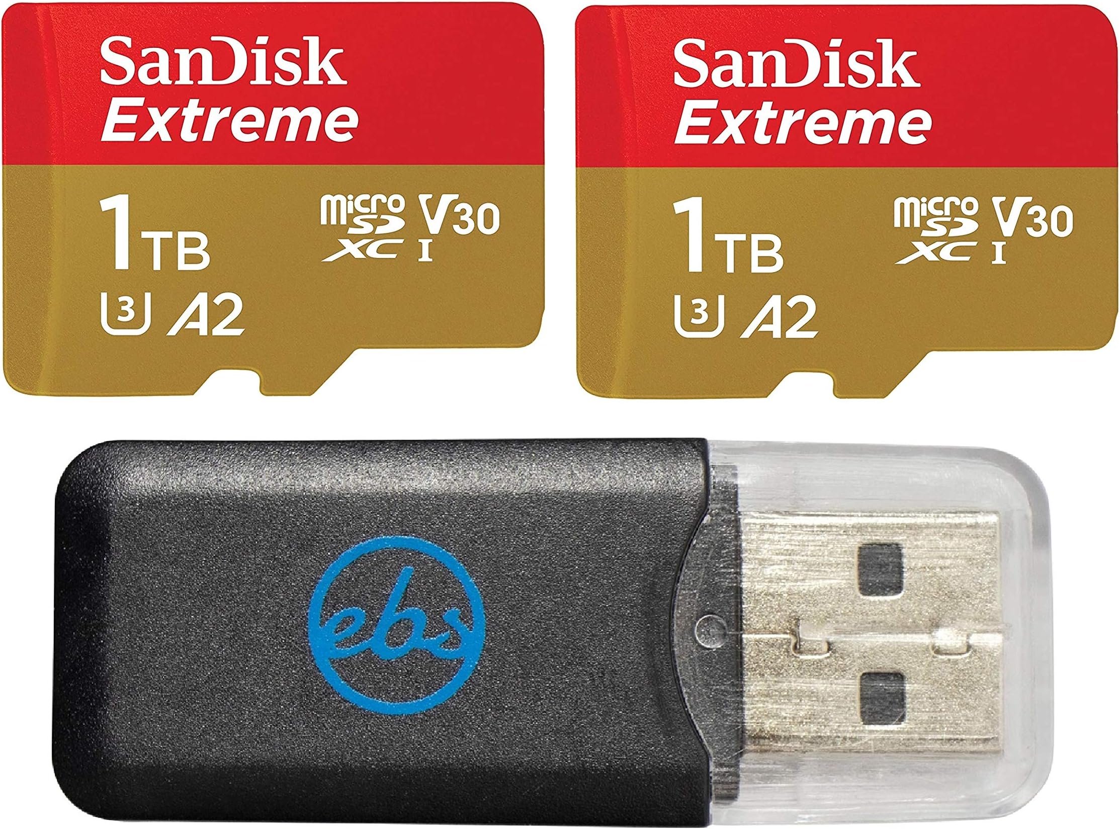 Amazon.com: SanDisk 1TB Memory Card Micro SDXC Extreme (2 Pack) Works ...