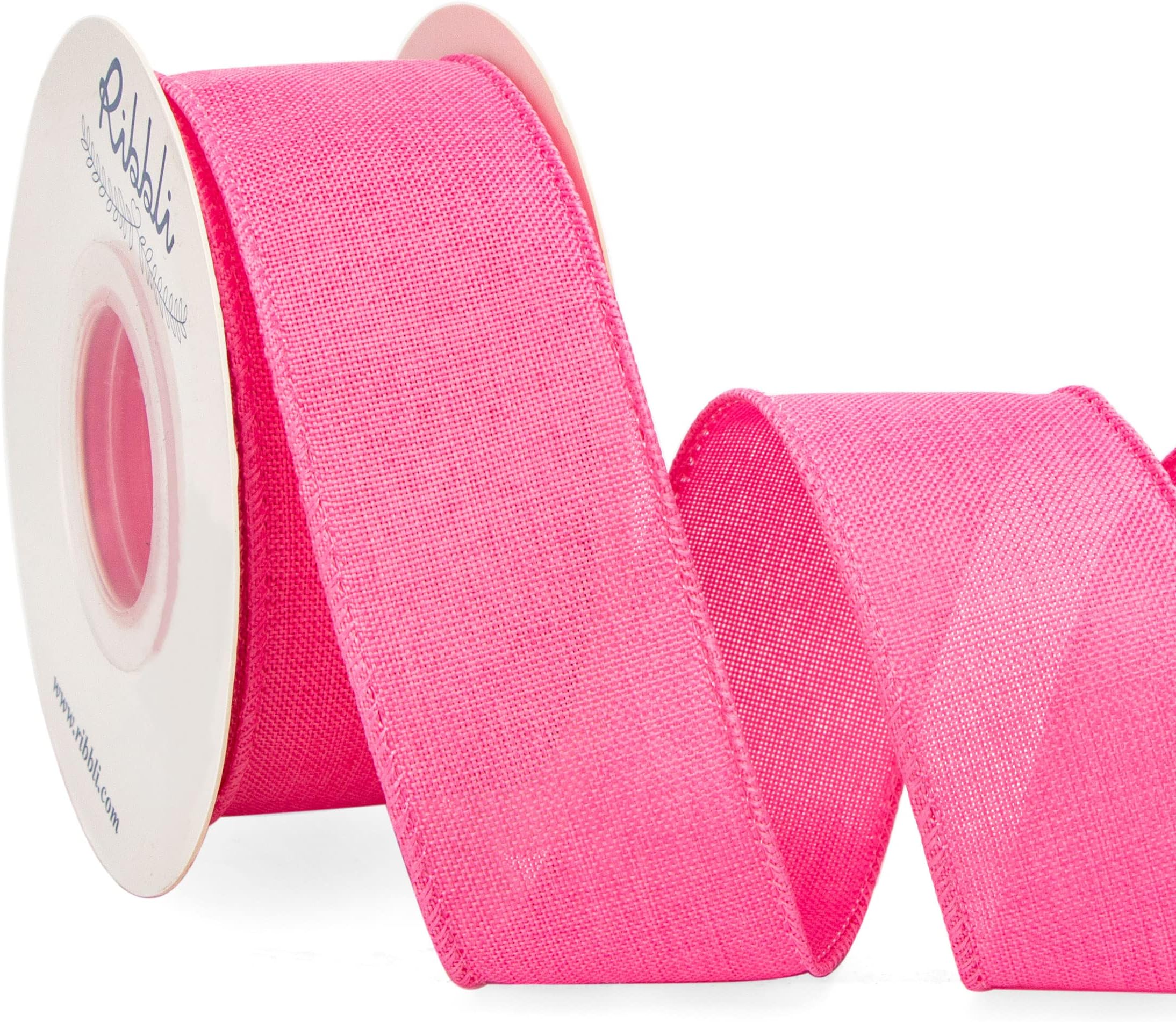 Amazon.com: YAMA Glitter Wired Ribbon, Pink, 1-1/2 inch x 20 Yards, for ...