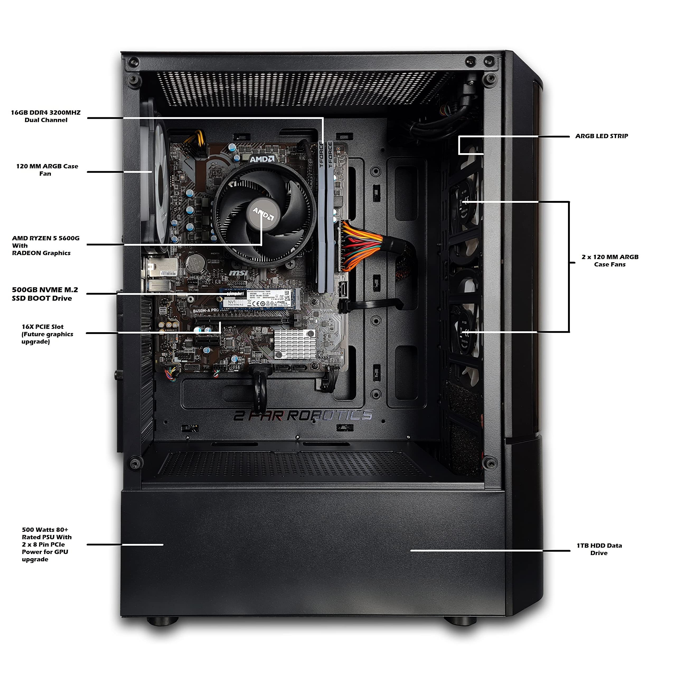 Buy 2FR Complete AMD Gaming Computer PC Desktop, 22inch Monitor ...