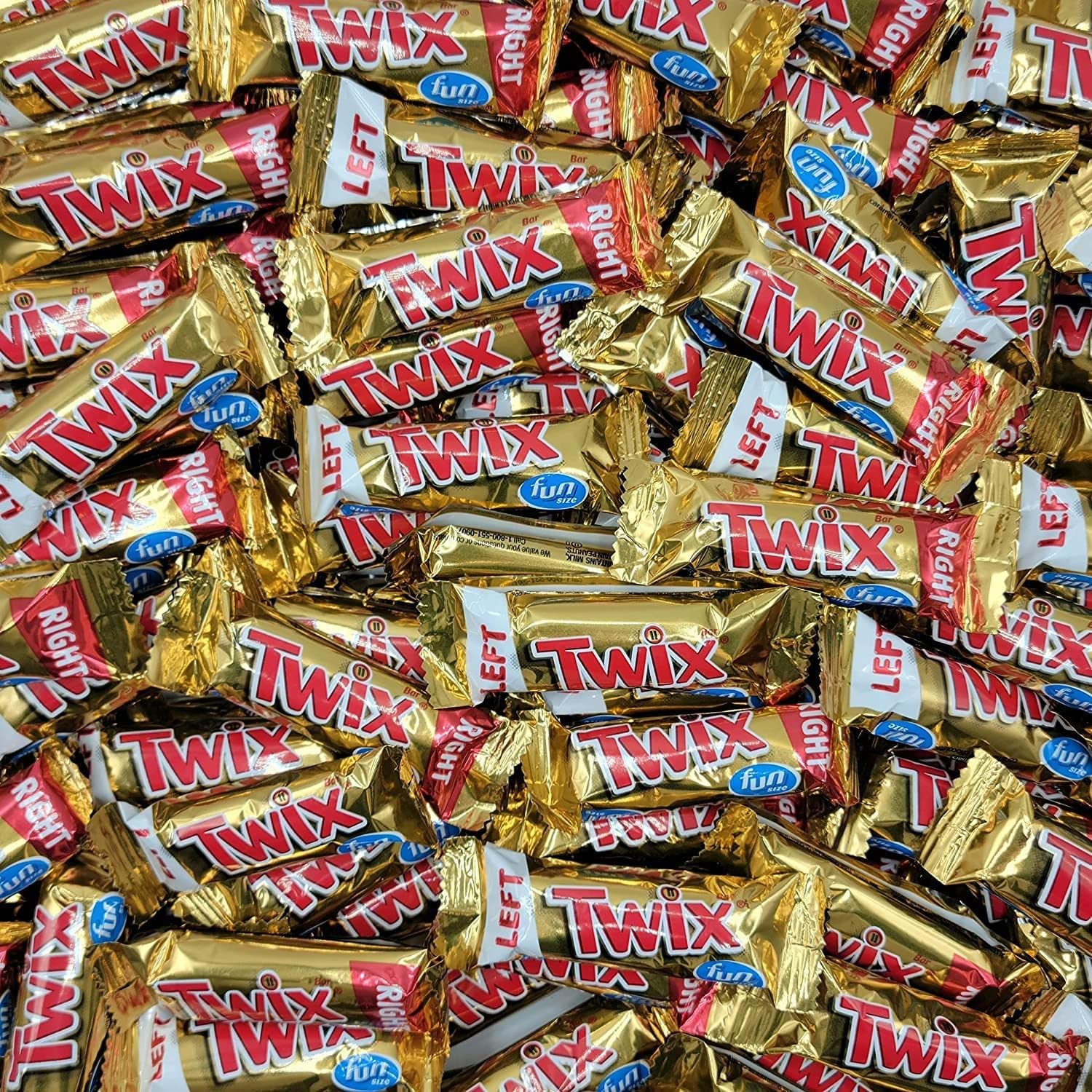 Buy Twix Caramel and Milk Chocolate Fun Size Cookie Bar – LEFT and ...