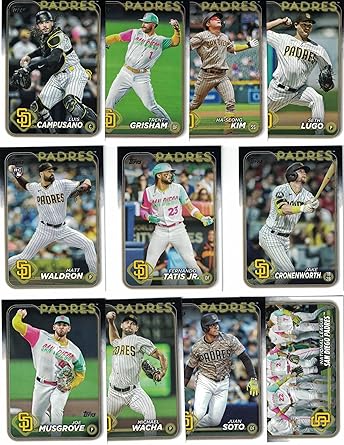 Amazon.com: San Diego Padres / 2024 Topps (Series 1 and 2) Padres ...