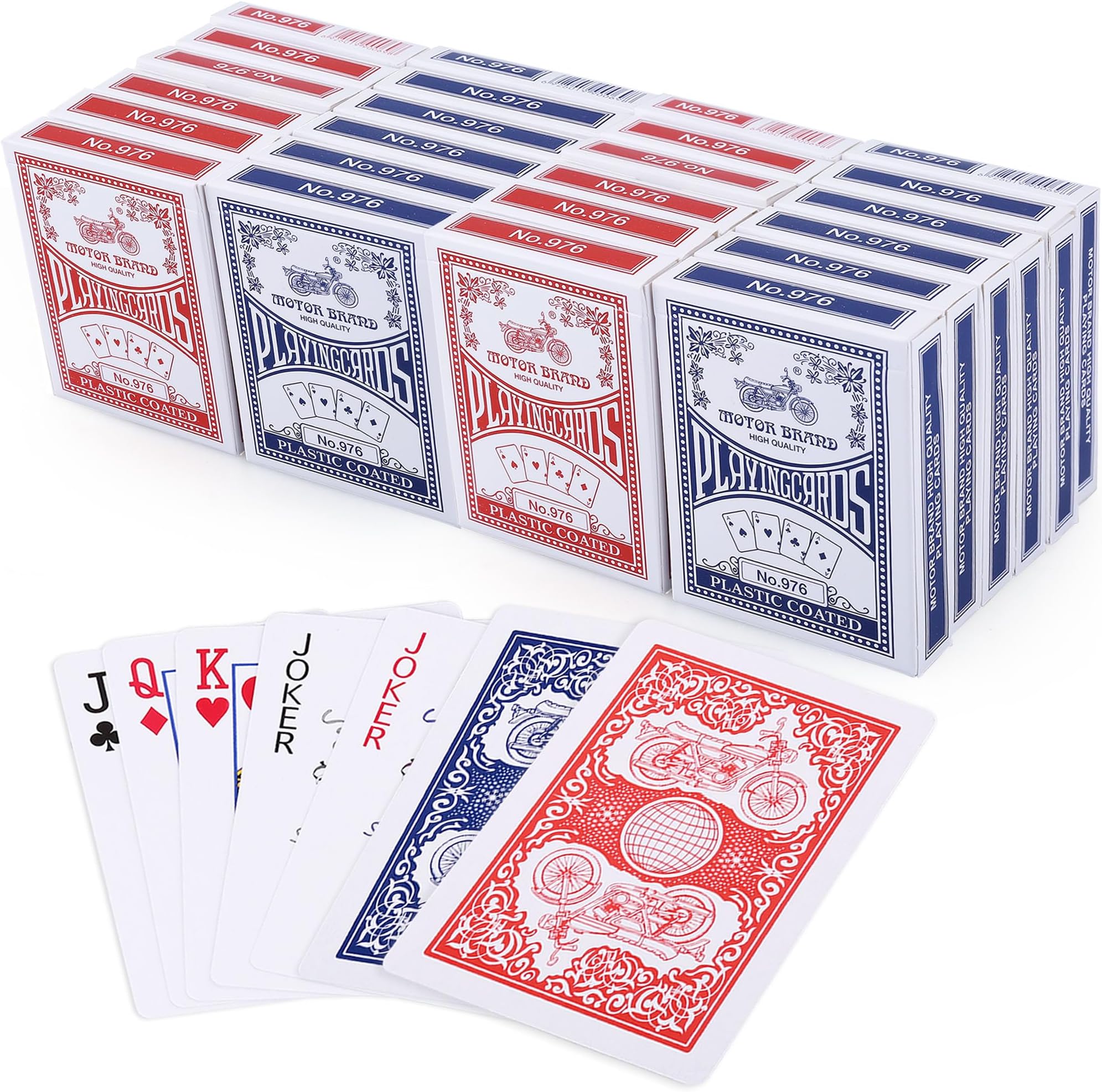 Amazon.com: Motor brand playing cards,Plastic Coated (assorted color ...