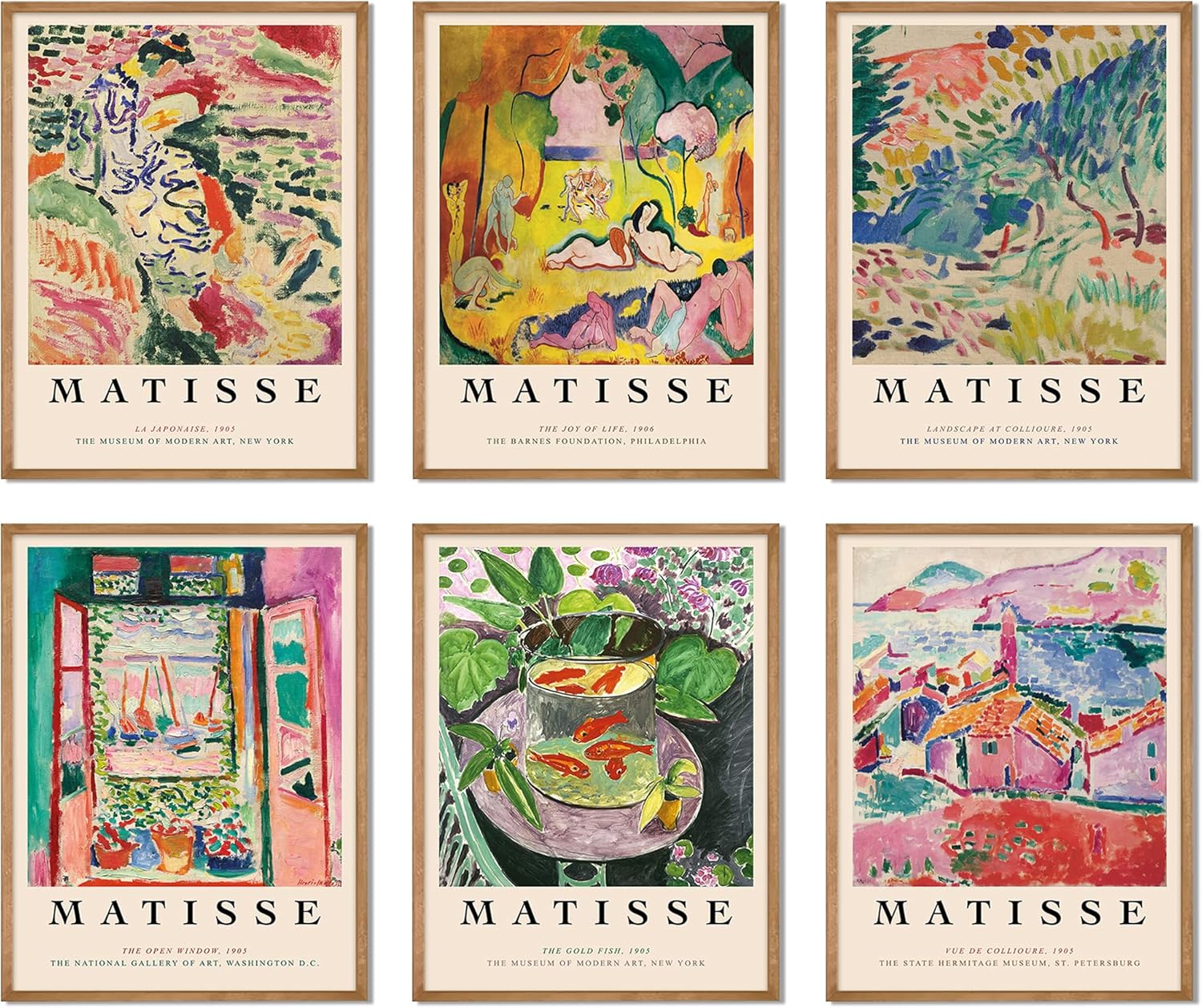 Amazon.com: YUYMNANI Henri Matisse Wall Art Prints, Vintage Matisse ...