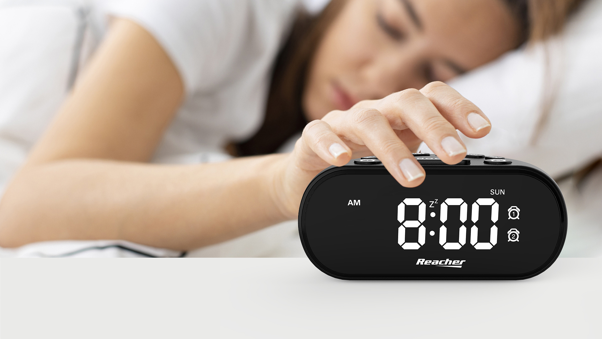 Watch REACHER LED Digital Dual Alarm Clock with 2 USB Ports on Amazon Live
