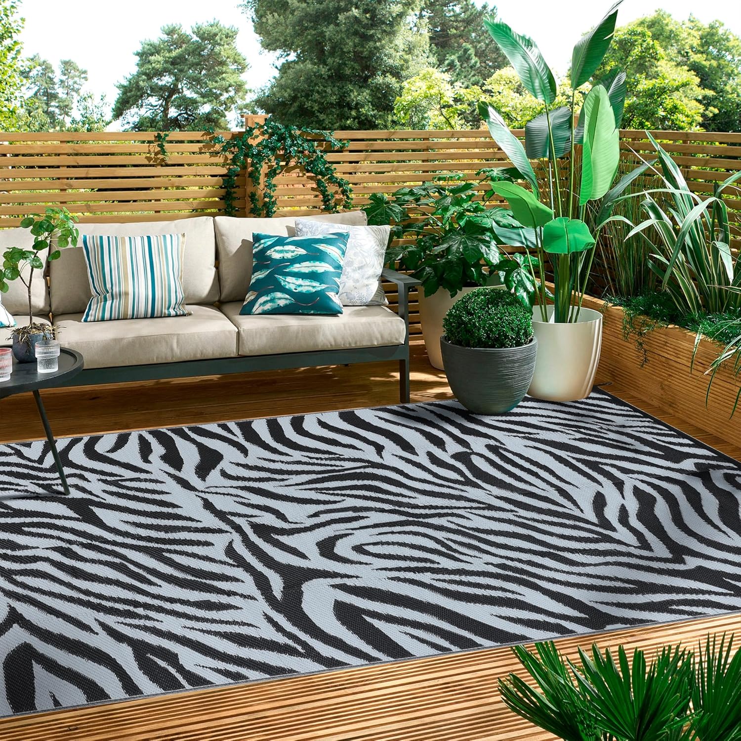 Amazon.com: Boulder Bee Outdoor Rugs | Plastic Straw Rug | Waterproof ...