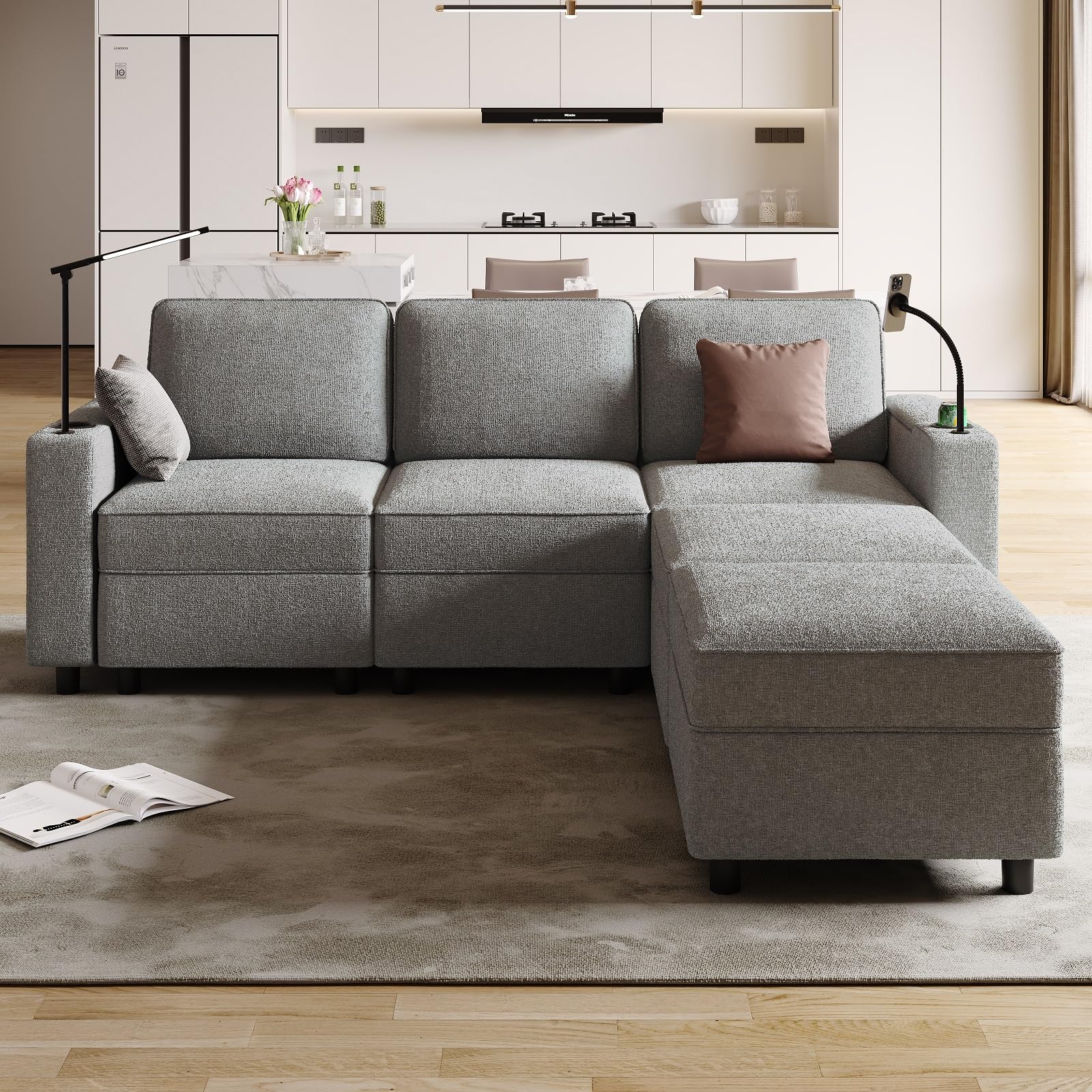 Amazon.com: beyond SMART Modular Sectional Sofa,Sofa for Living Room ...