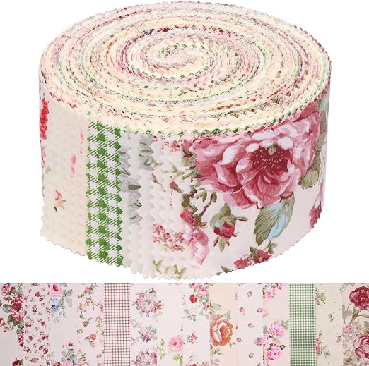 Amazon.com: 42 Jelly Roll Fabric 2.5" x 44" | Cotton Strips Bundles ...