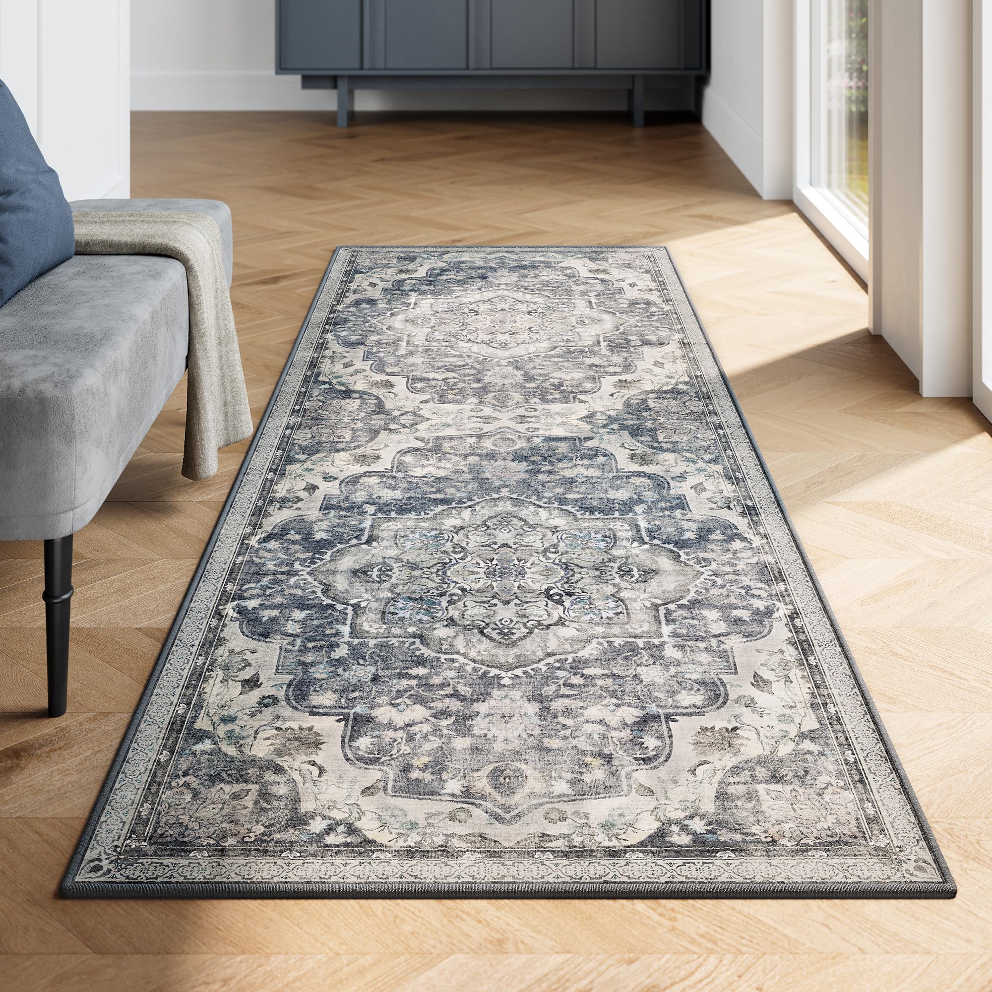 Amazon.com: SONGMICS HOME Area Rug, 2x6 ft Rug for Bedroom, Non-Slip ...