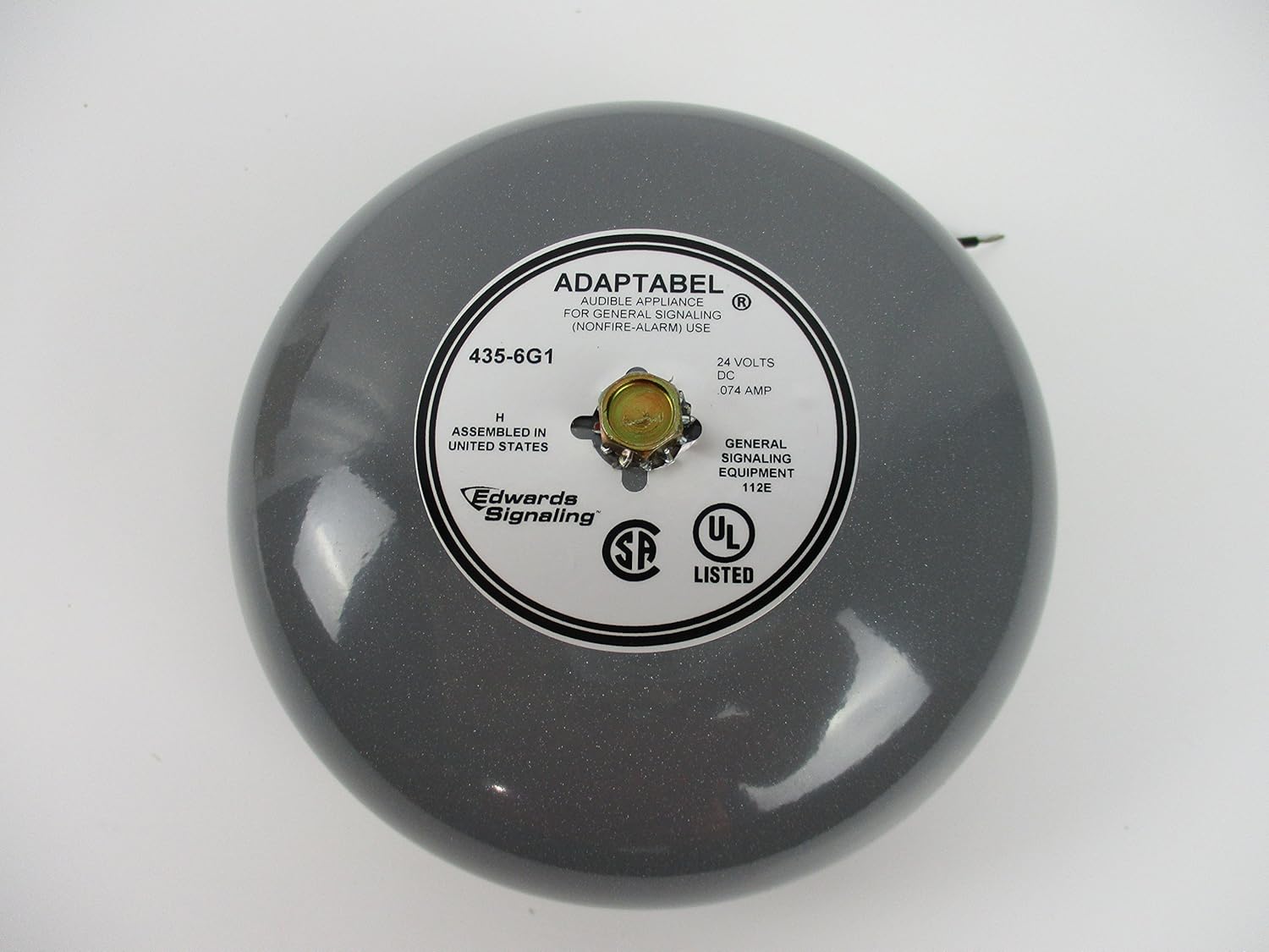 Bell, 24VDC, 0.062A, Gray: Amazon.com: Tools & Home Improvement