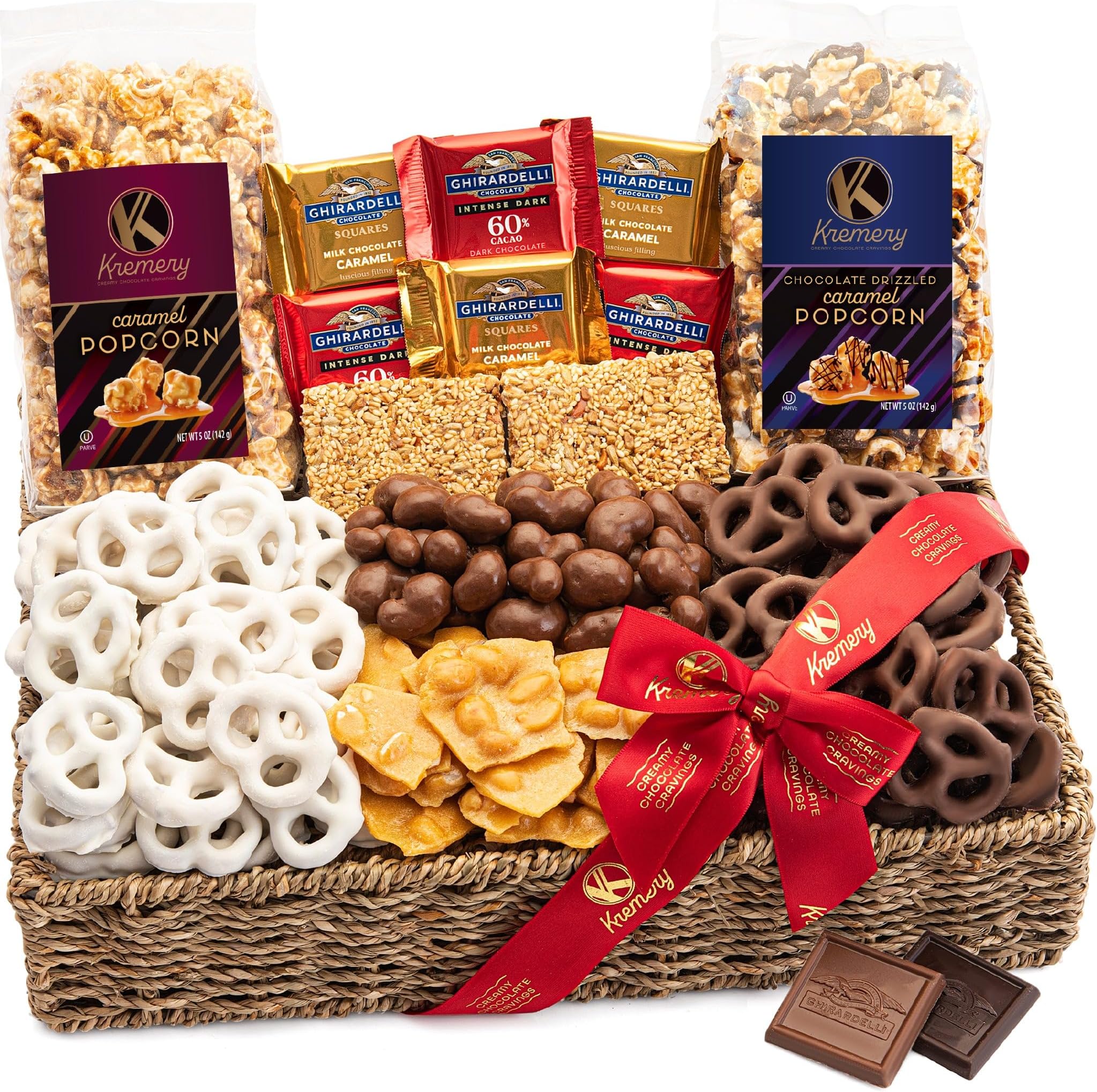 Amazon.com: BLUE RIBBON, Easter Gift Basket (82 Count) Care Package ...