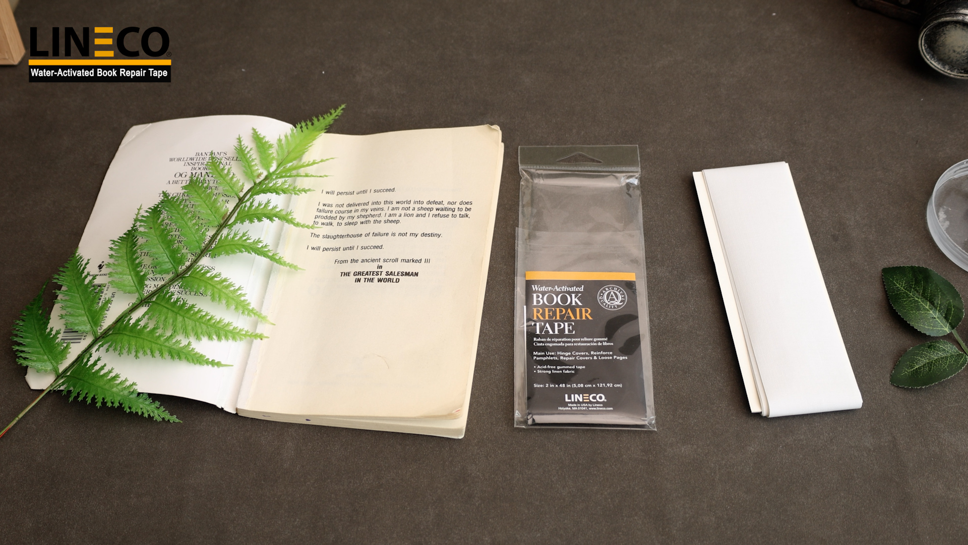 Watch Lineco, Water-Activated Book Repair Tape on Amazon Live