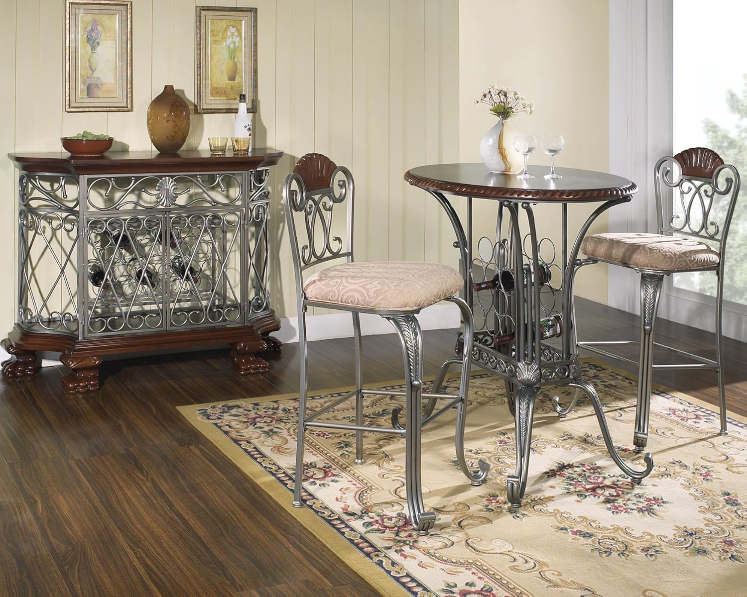 Amazon.com: Steve Silver Sumatra Cherry Pub Table - SU300PTC : Home ...