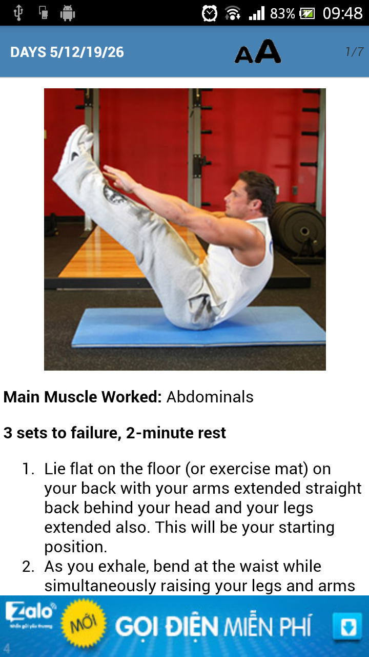 30 Days To Six Pack Abs - App on Amazon Appstore