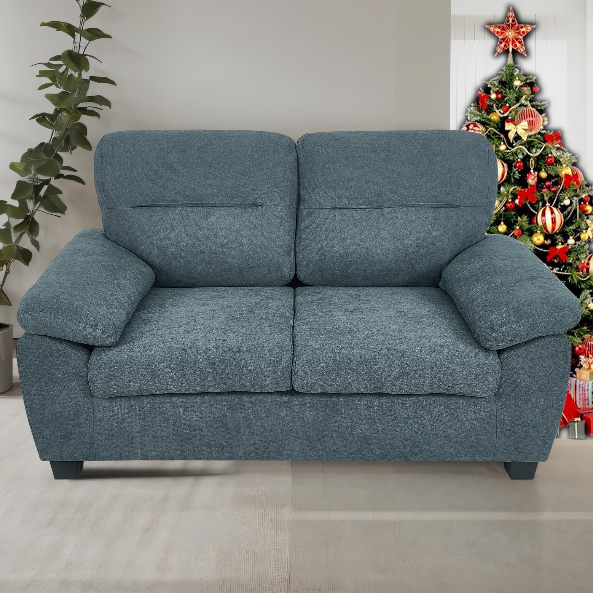 Amazon.com: XGWIHLO Loveseat Sofa, 59" Small Sofa Couch for Bedroom ...