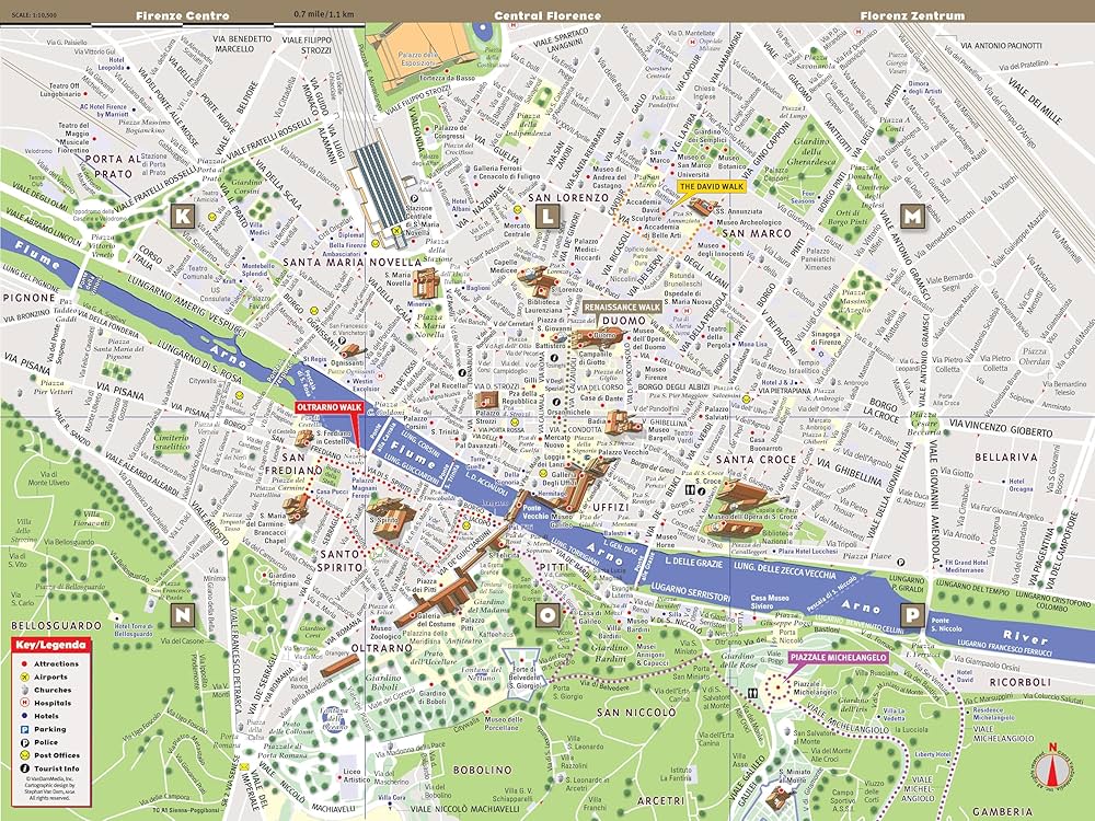 Florence Tourism Map