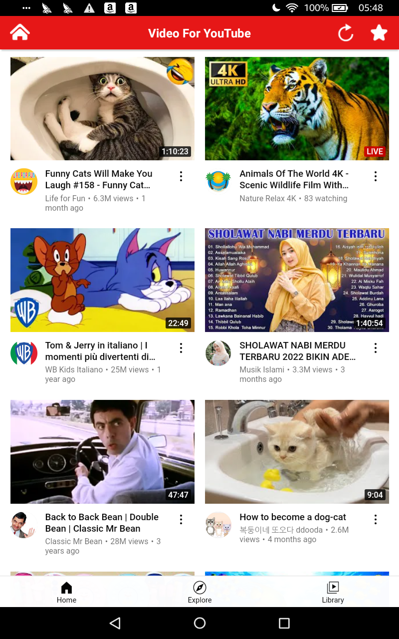 Video For YouTube-Amazonアプリストアのアプリ