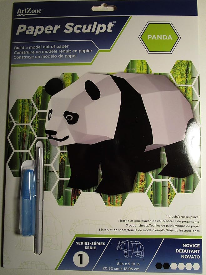 Amazon.com: Trends International Panda Bear Paper Sculpt Model : Arts ...