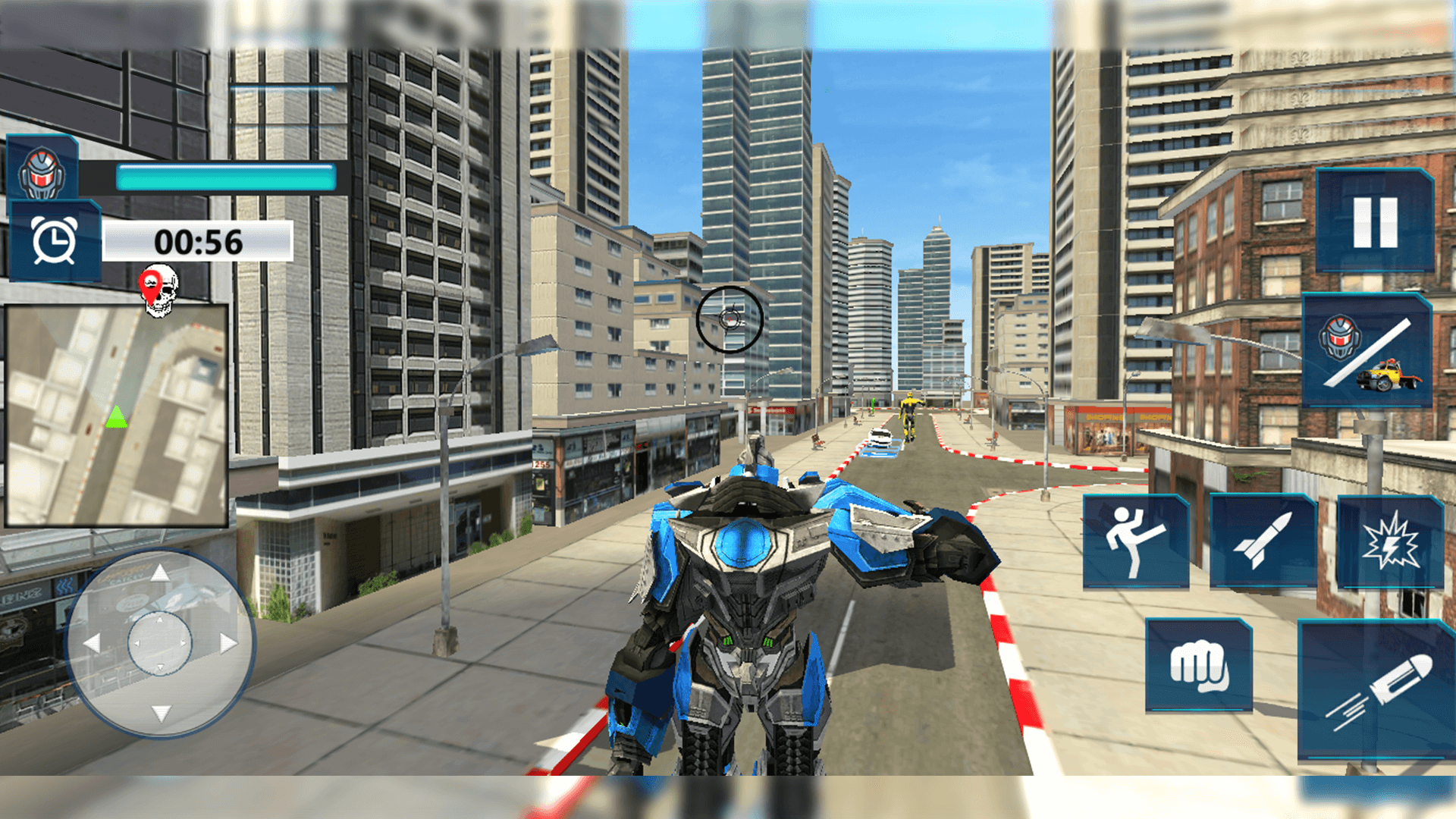 Police Robot Transform Top Speed Super Stunt Moto Bike: Robot City ...