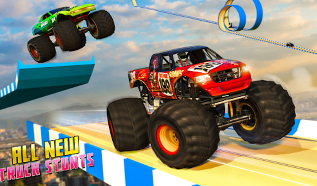 Monster Truck Mega Ramp Car Stunts Driving: Car Racing Games - App on ...