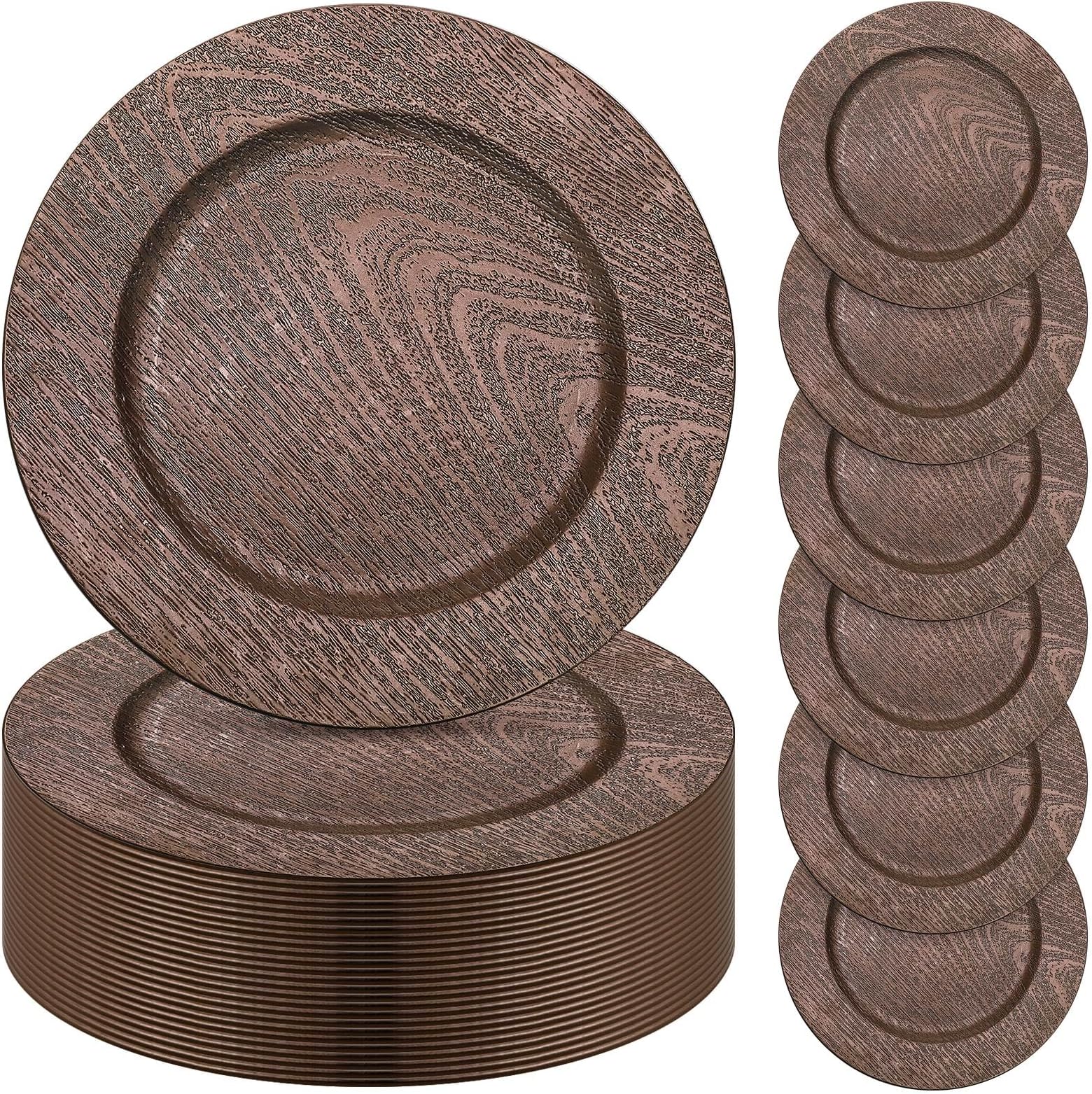 Amazon.com | Efavormart 6 Pack | 13" Dark Brown Boho Chic Faux Wood ...