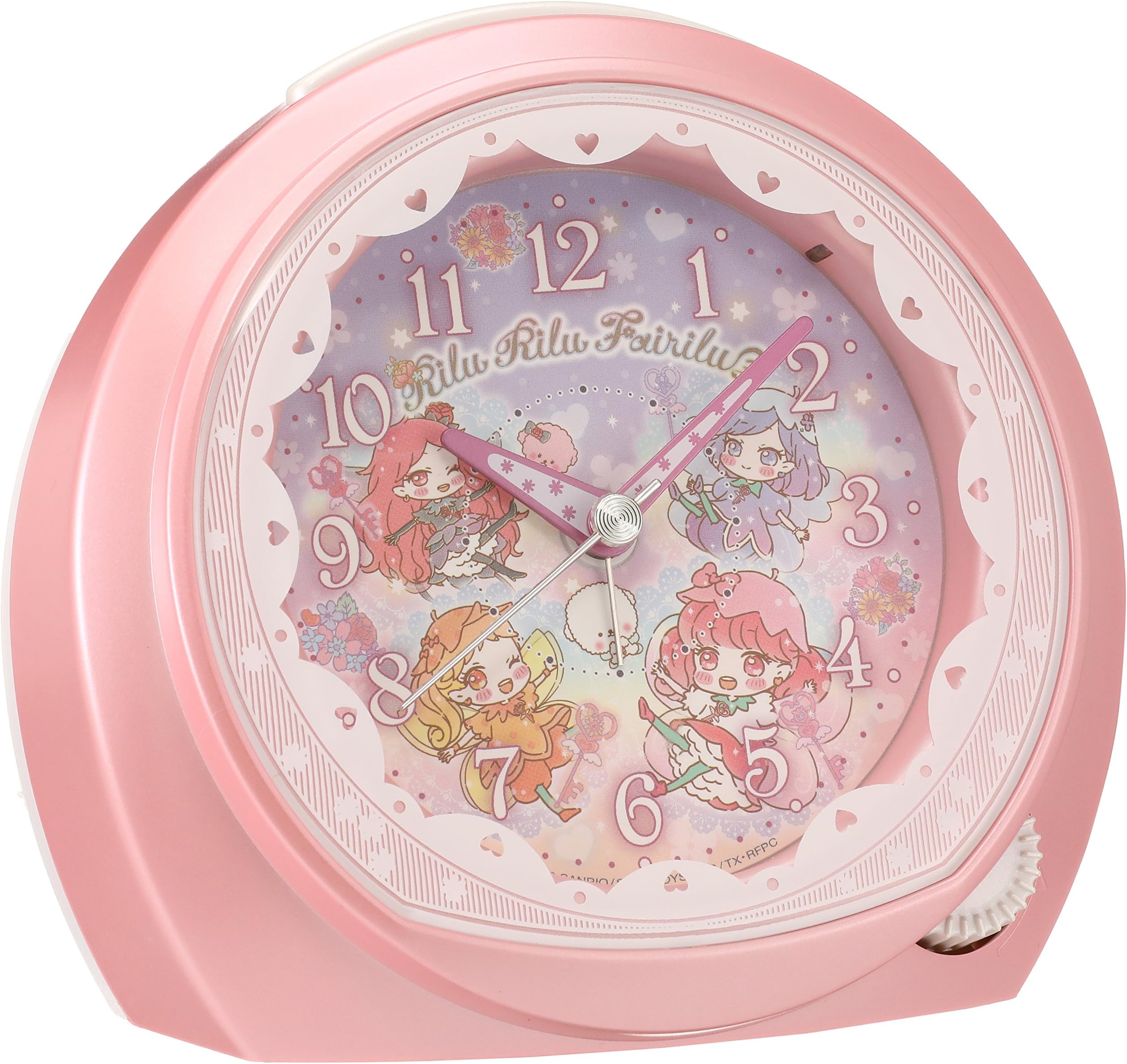 Amazon.co.jp: セイコー クロック 目覚まし時計 リルリルフェアリル アナログ ピンク パール CQ151P SEIKO ...