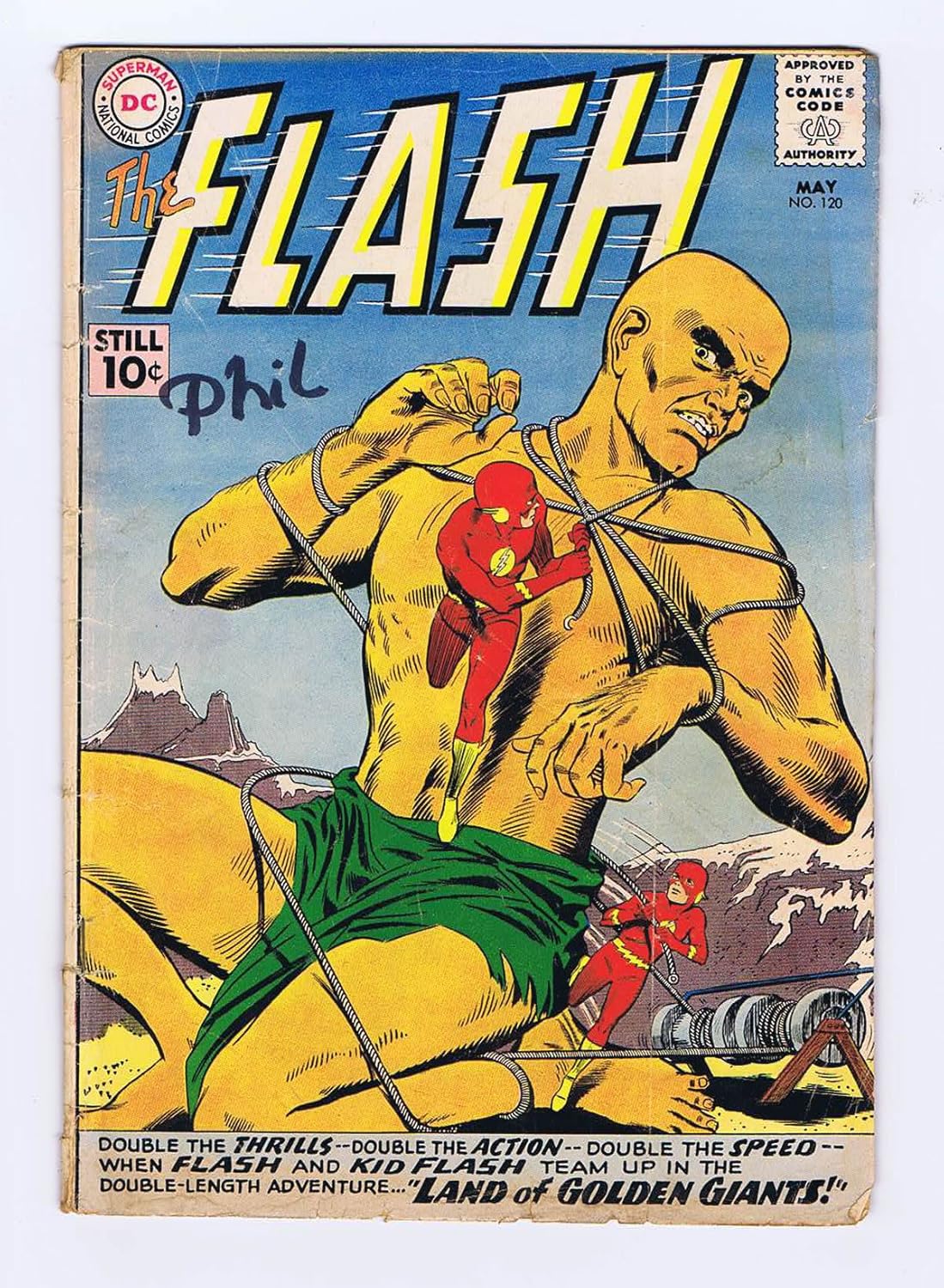 Amazon.com: The Flash #120 Vintage 1961 Complete Kid Flash Good-/Good ...