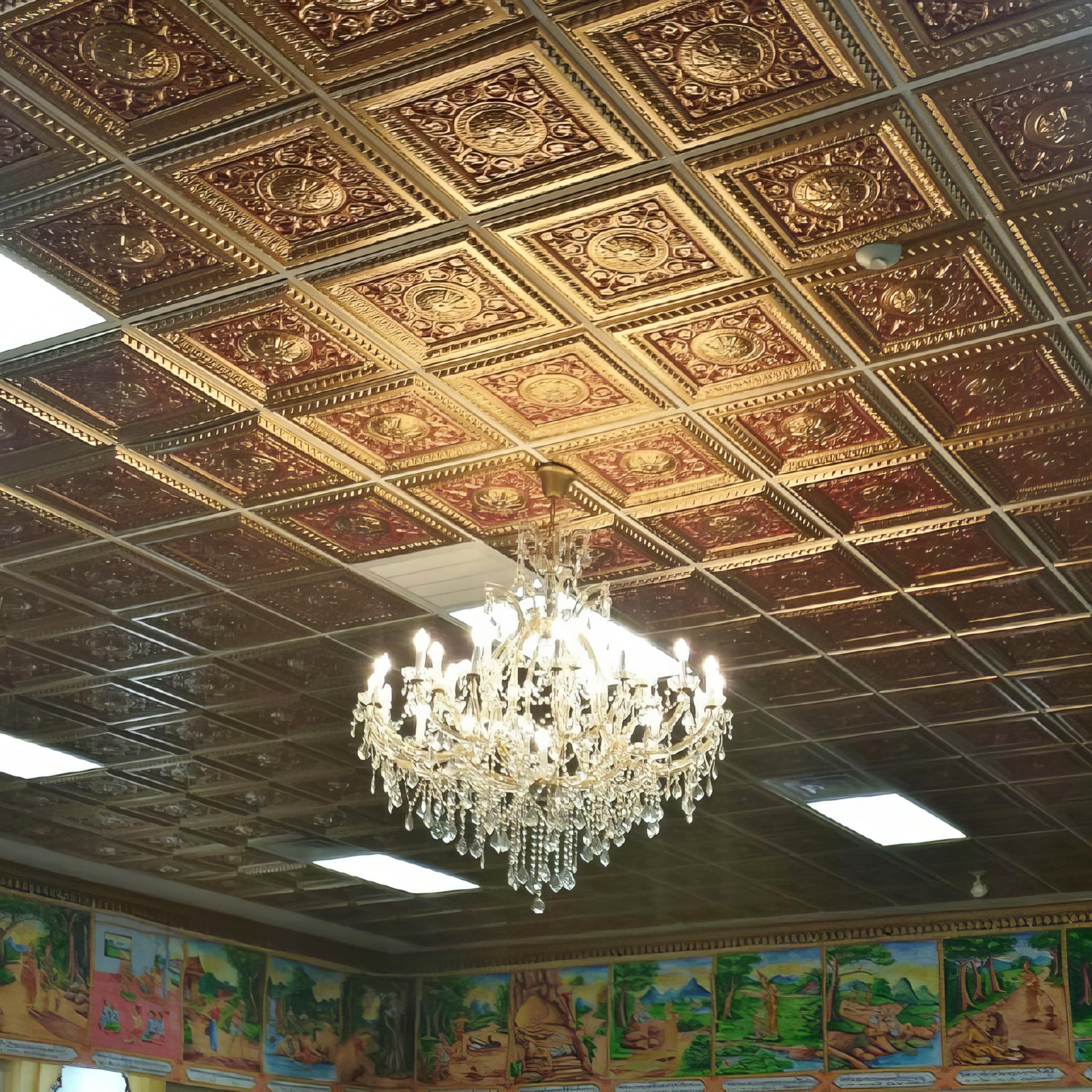 Faux Tin Drop Ceiling Tiles