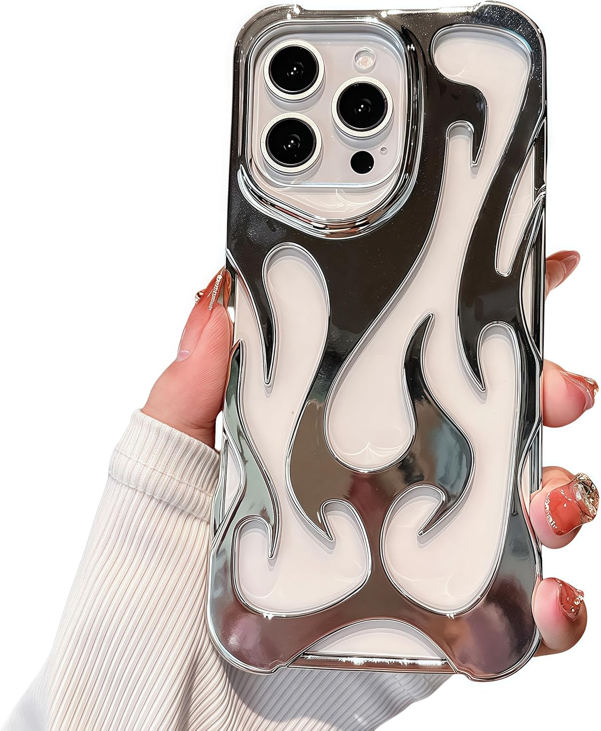 Amazon.com: FXFOOT Fashion Flame Bumper Case for iPhone 11, [3D Luxury ...