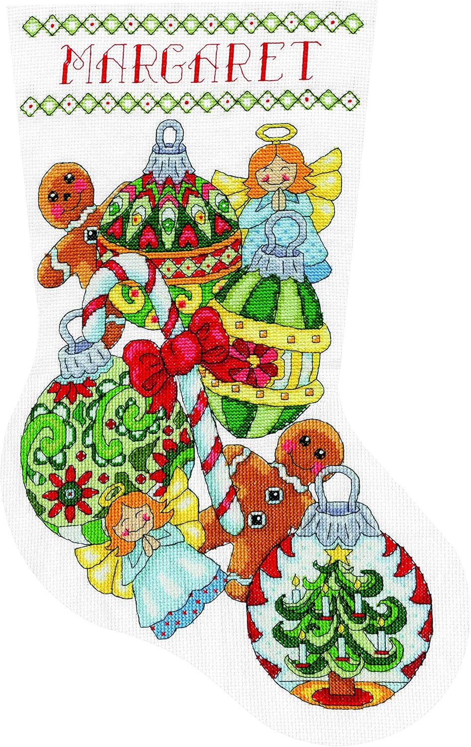 Amazon.com: Design Works Crafts Cross Stitch Stocking Kit, Various