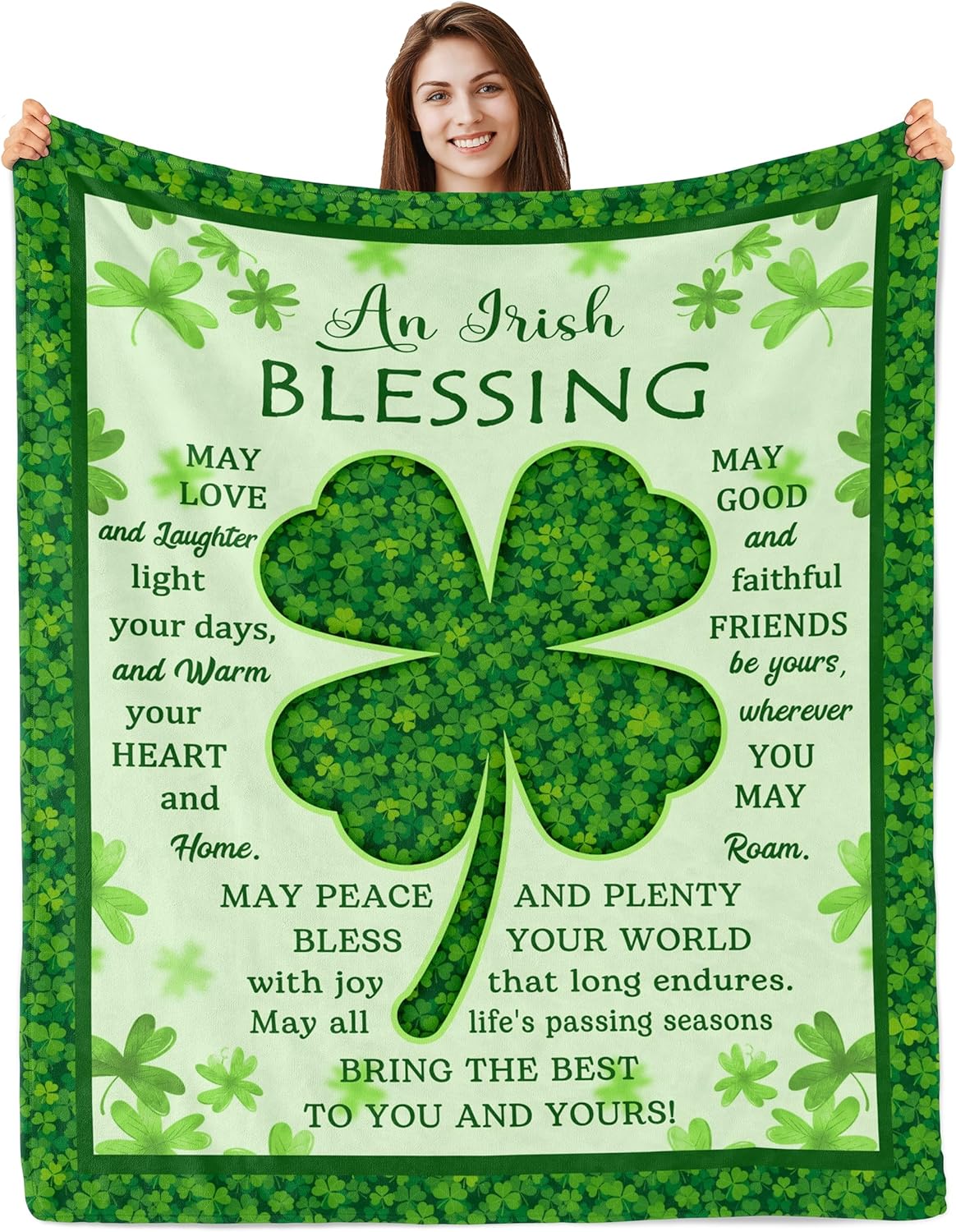 Amazon.com: Butonus Irish Gifts for Women/Men,Irish Blessing Blanket 60 ...